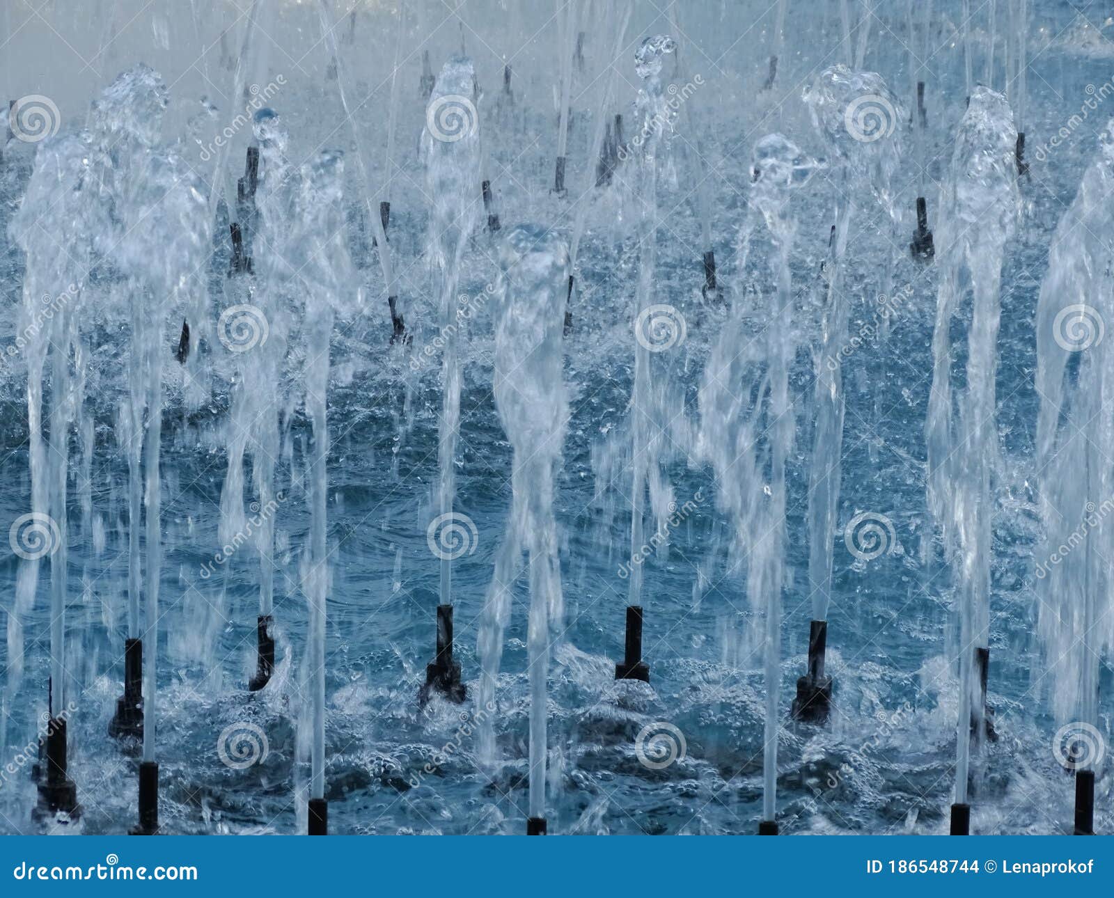 Fountain with Water Droplets. Stock Photo - Image of city, bubbles ...