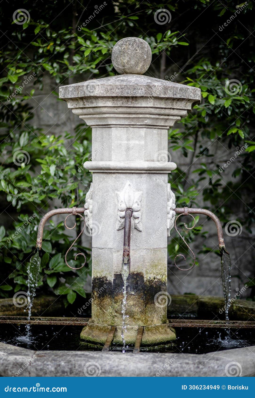 FOUNTAIN_&_WATER_FLOW Zen Feeling and Atmosphere Stock Image - Image of ...