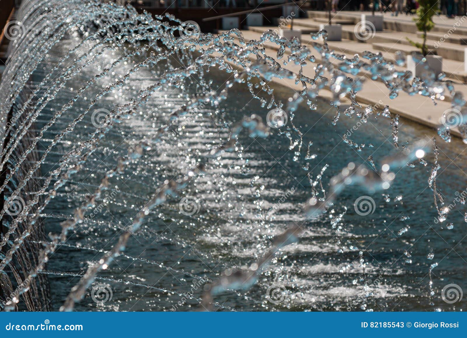 Fountain: Water Flowing Out from Multiple Pipes Stock Image - Image of ...