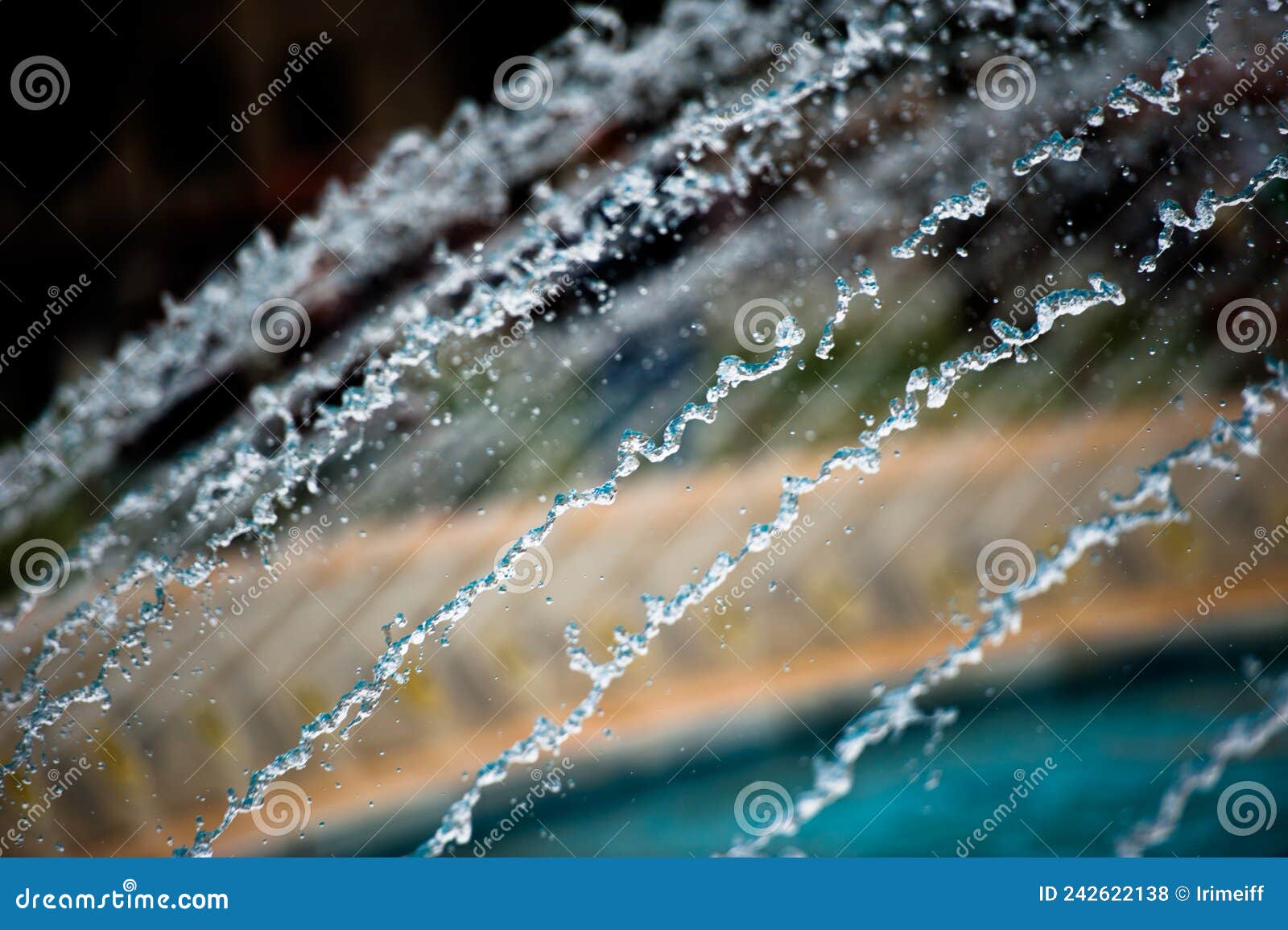 Fountain Jets. Realistic Water Splashes, Curved Sprays And Geysers ...