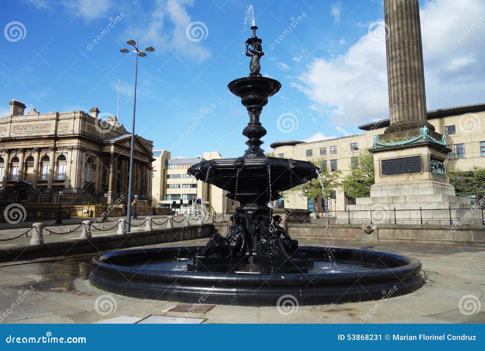 Fountain stock image. Image of source, water, design - 53868231