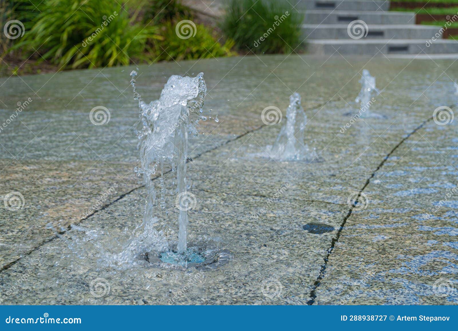 Fountain Water Texture Background, Falling Fresh Fountain Jets ...