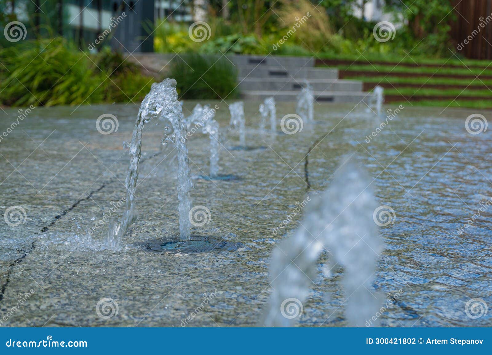 Fountain Water Texture Background, Falling Fresh Fountain Jets ...