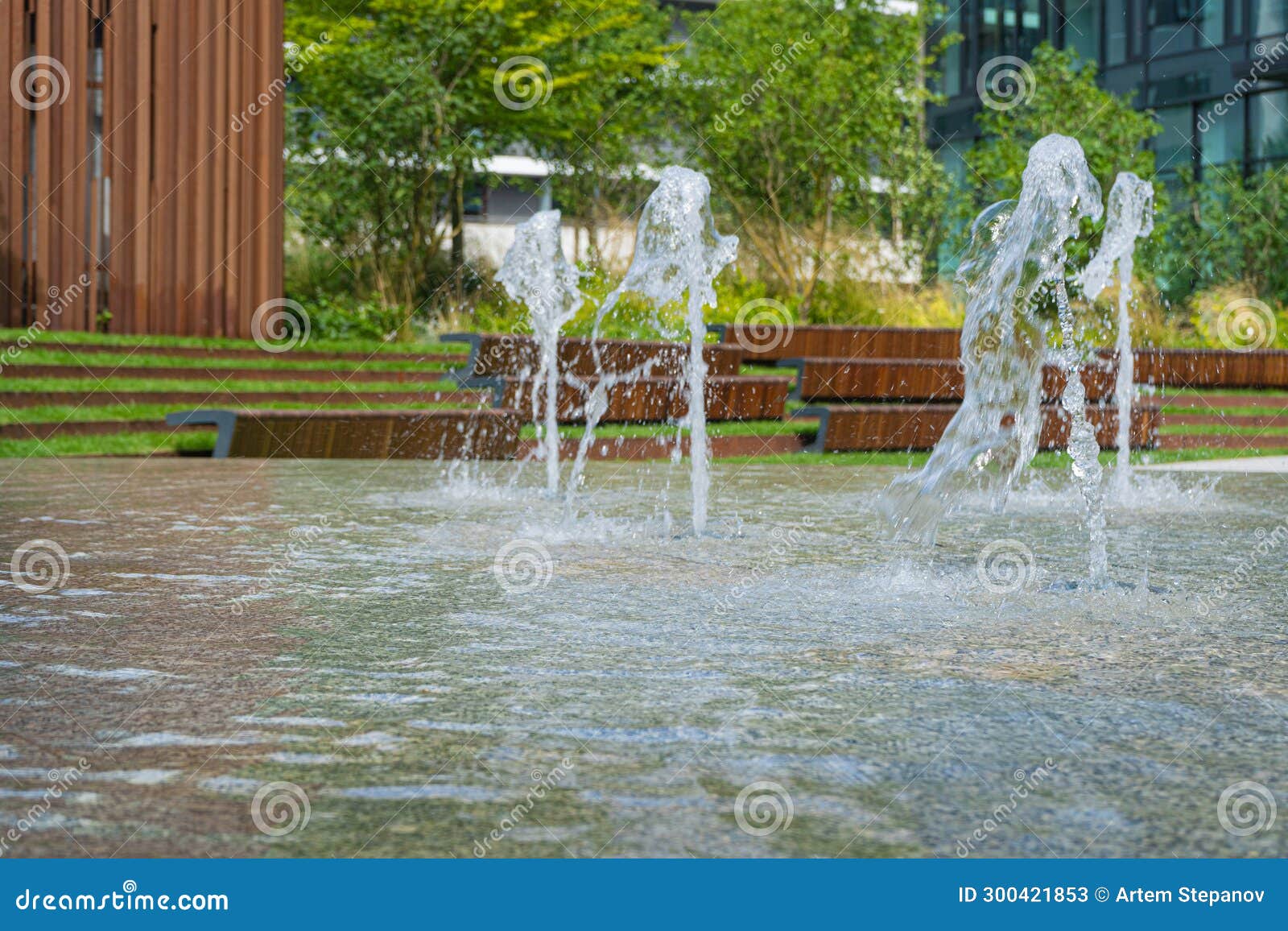 Fountain Water Texture Background, Falling Fresh Fountain Jets ...
