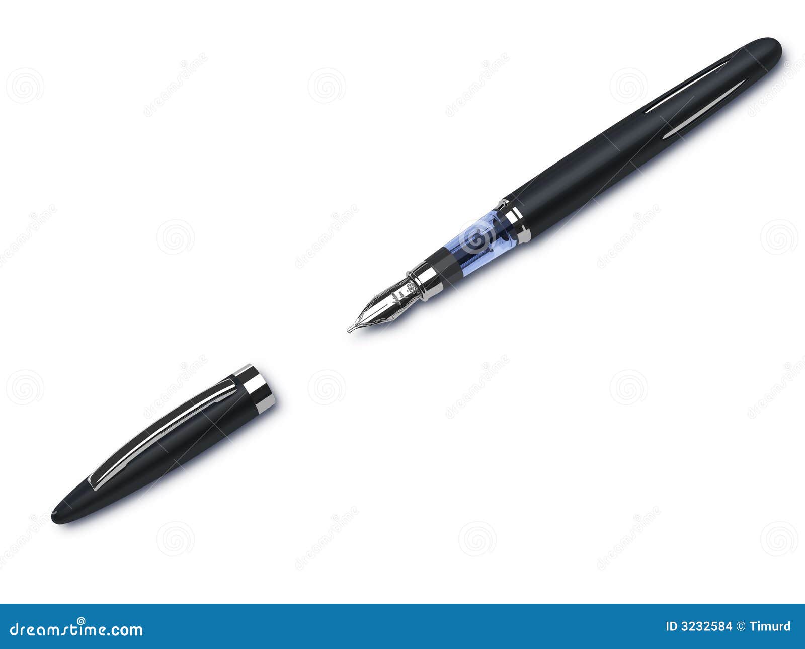 Fountain Writing Pen Shadow Stock Photo - Image of handwriting ...