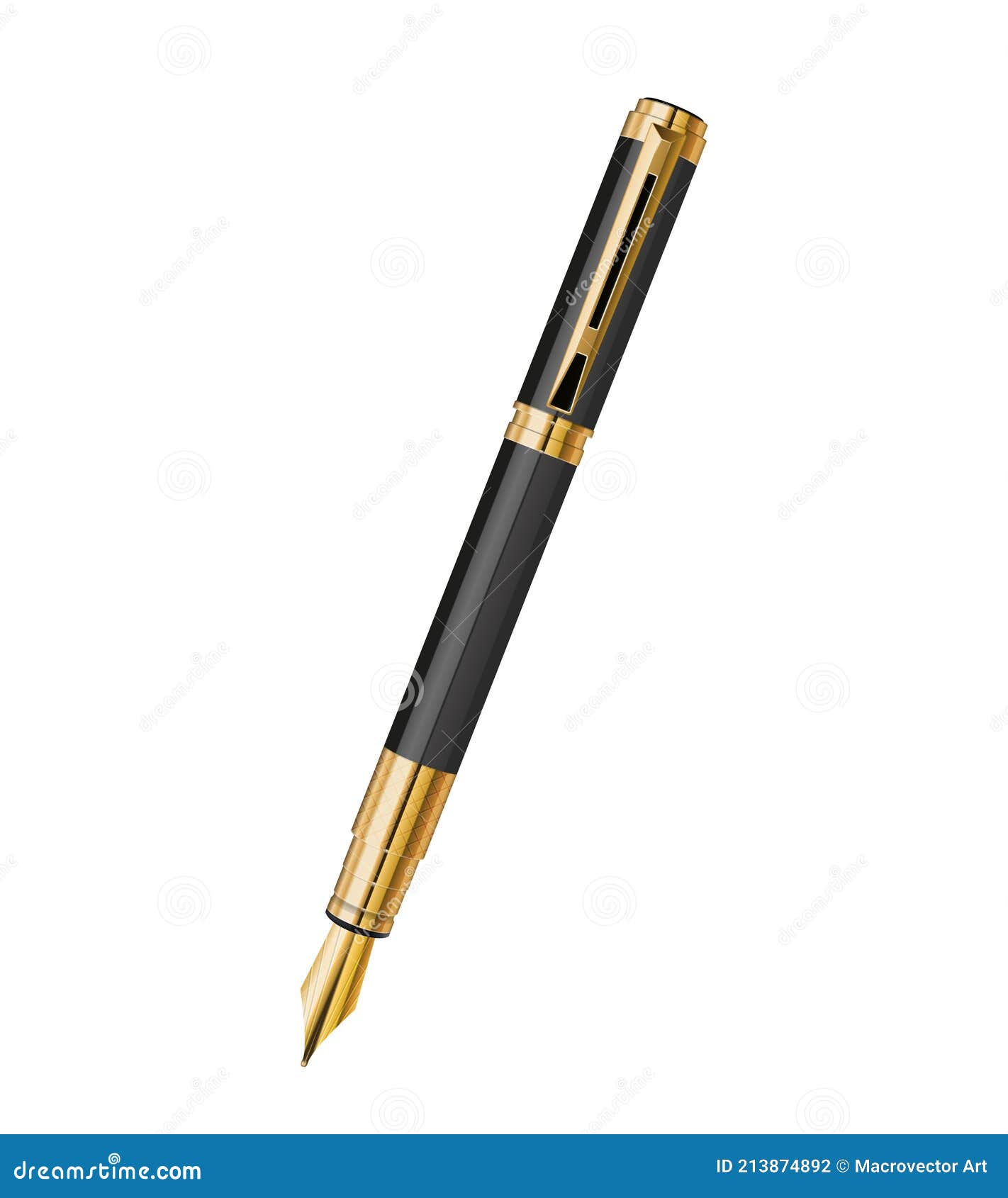 Fountain Writing Pen Design Vector Illustration Stock Vector ...