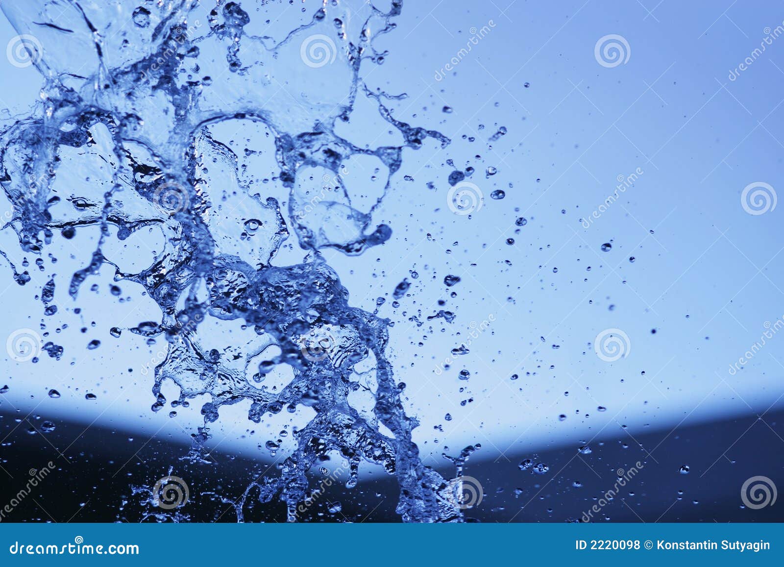 Fountaining water splash stock photo. Image of clean, shape - 2220098
