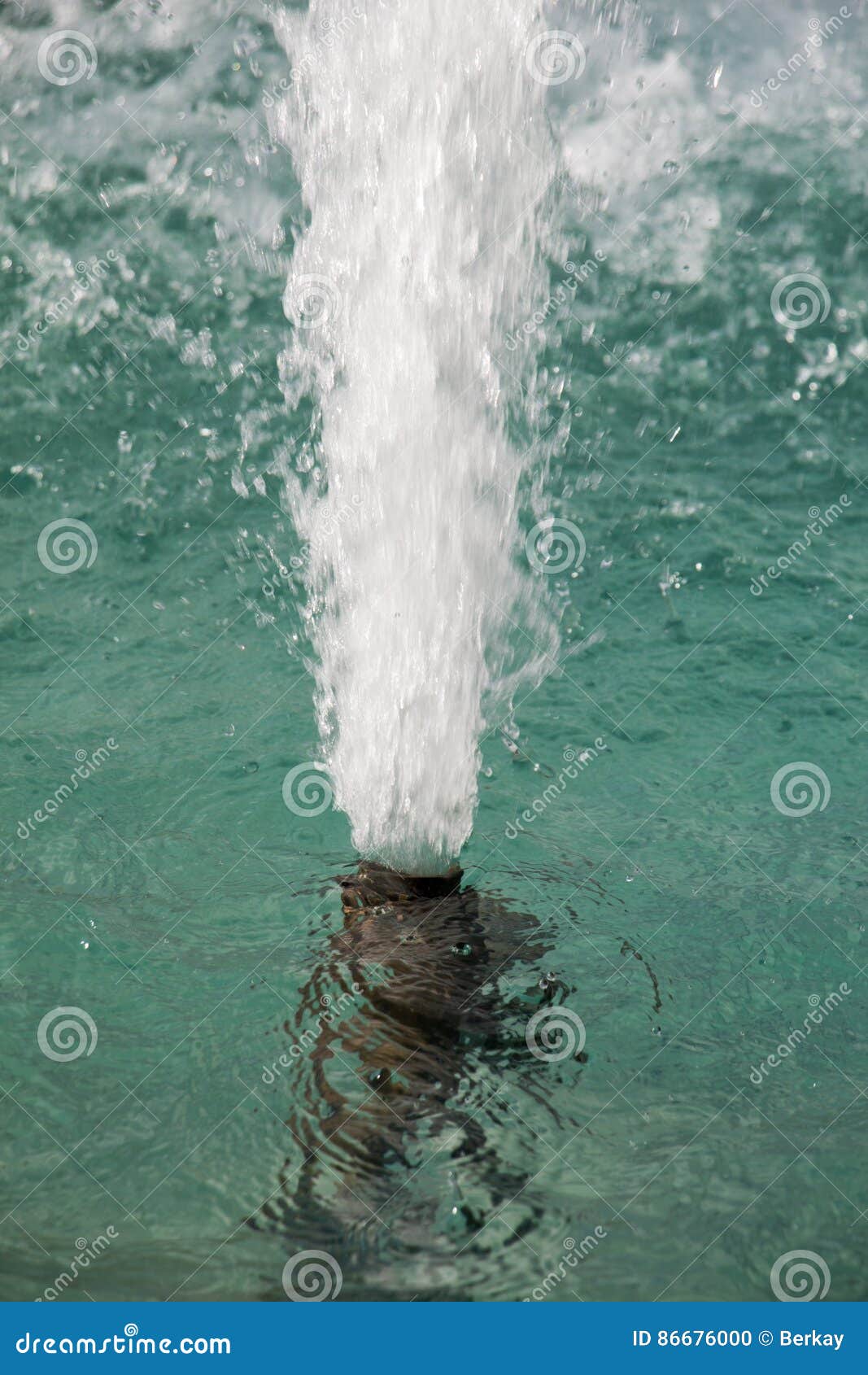 The Fountains Gushing Sparkling Water in a Poo Stock Photo - Image of ...