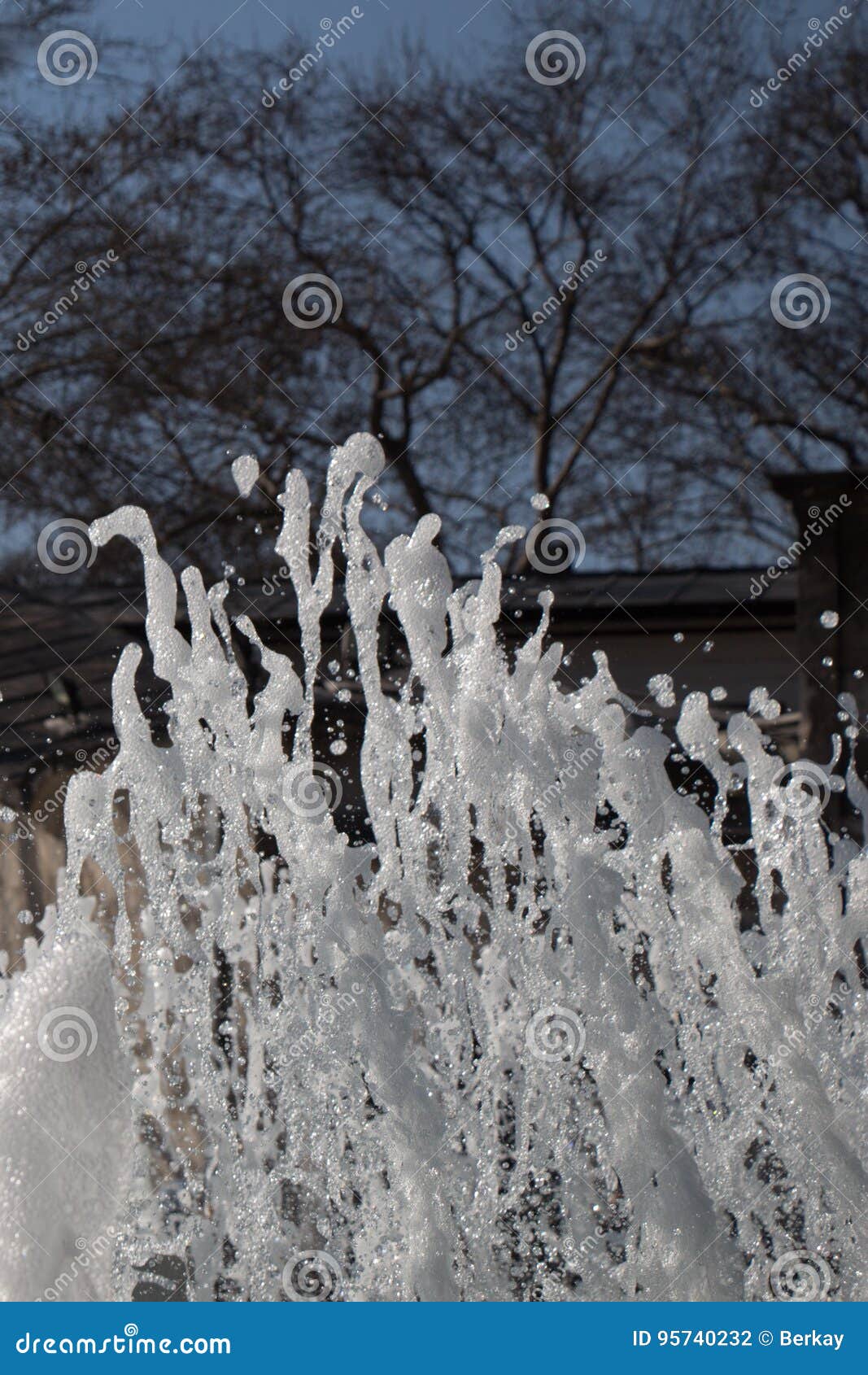 The Fountains Gushing Sparkling Water in a Poo Stock Photo - Image of ...