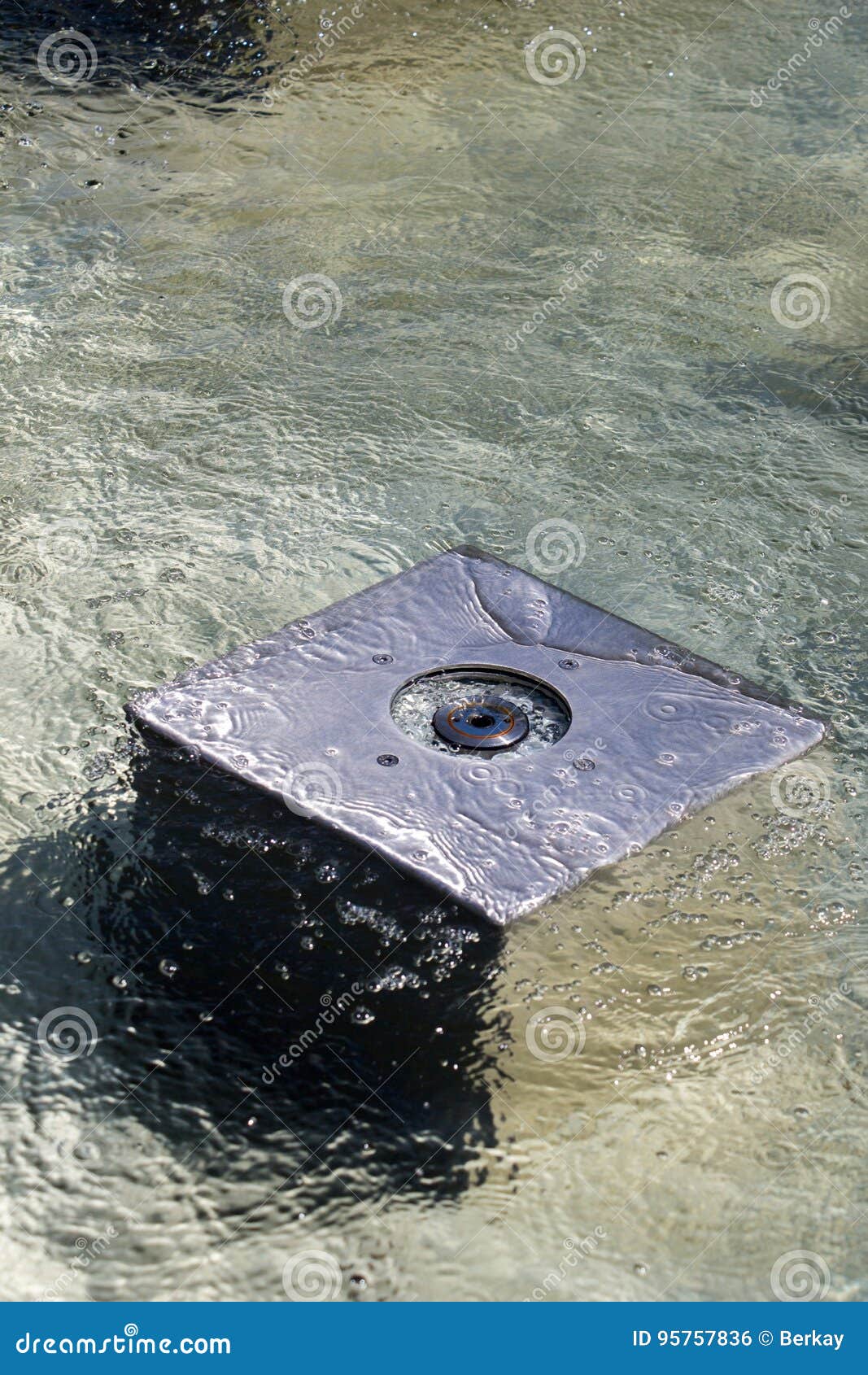 The Fountains Gushing Sparkling Water in a Poo Stock Photo - Image of ...