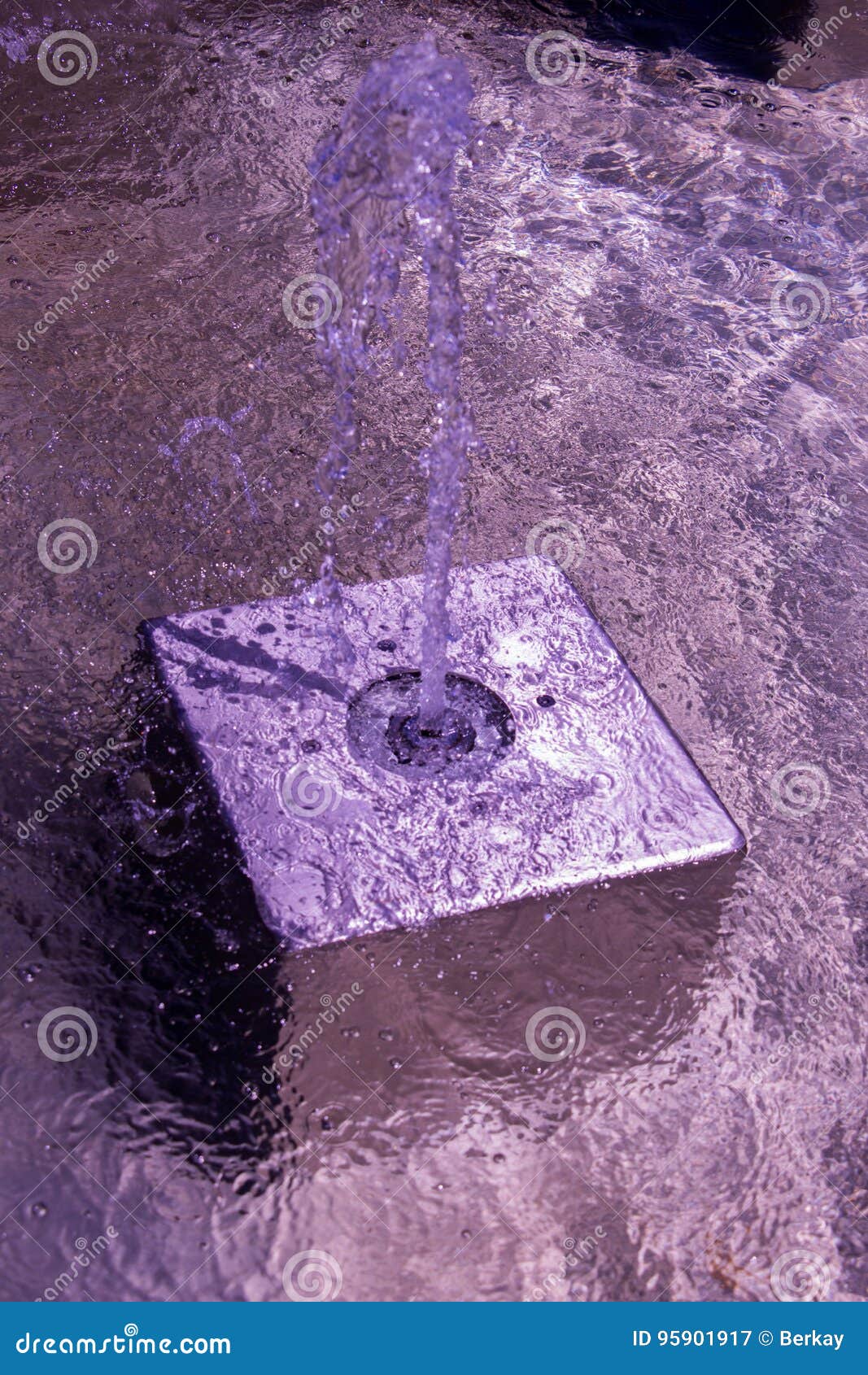 The Fountains Gushing Sparkling Water in a Poo Stock Image - Image of ...