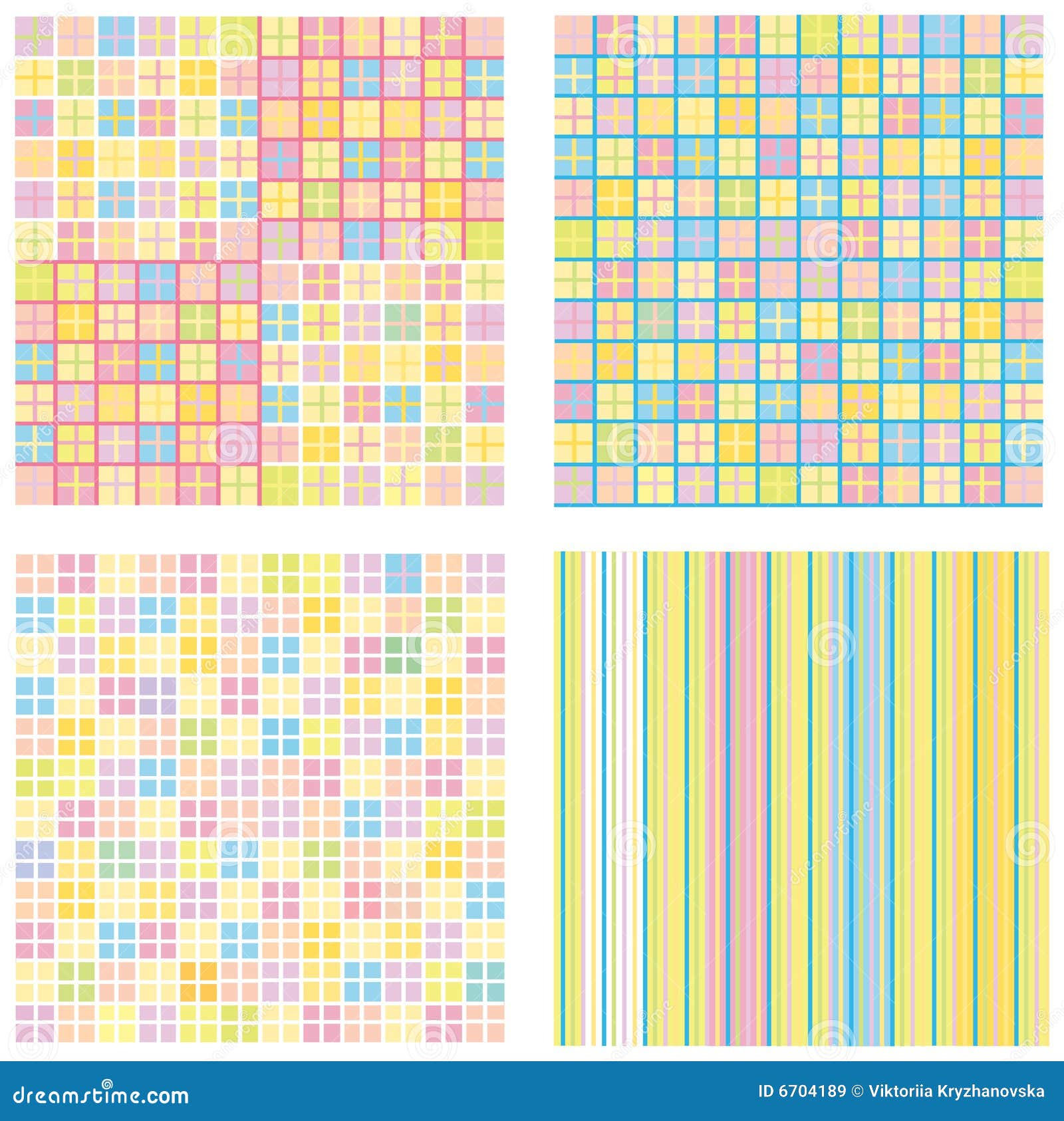 Four of Abstract Backgrounds Stock Vector - Illustration of square ...