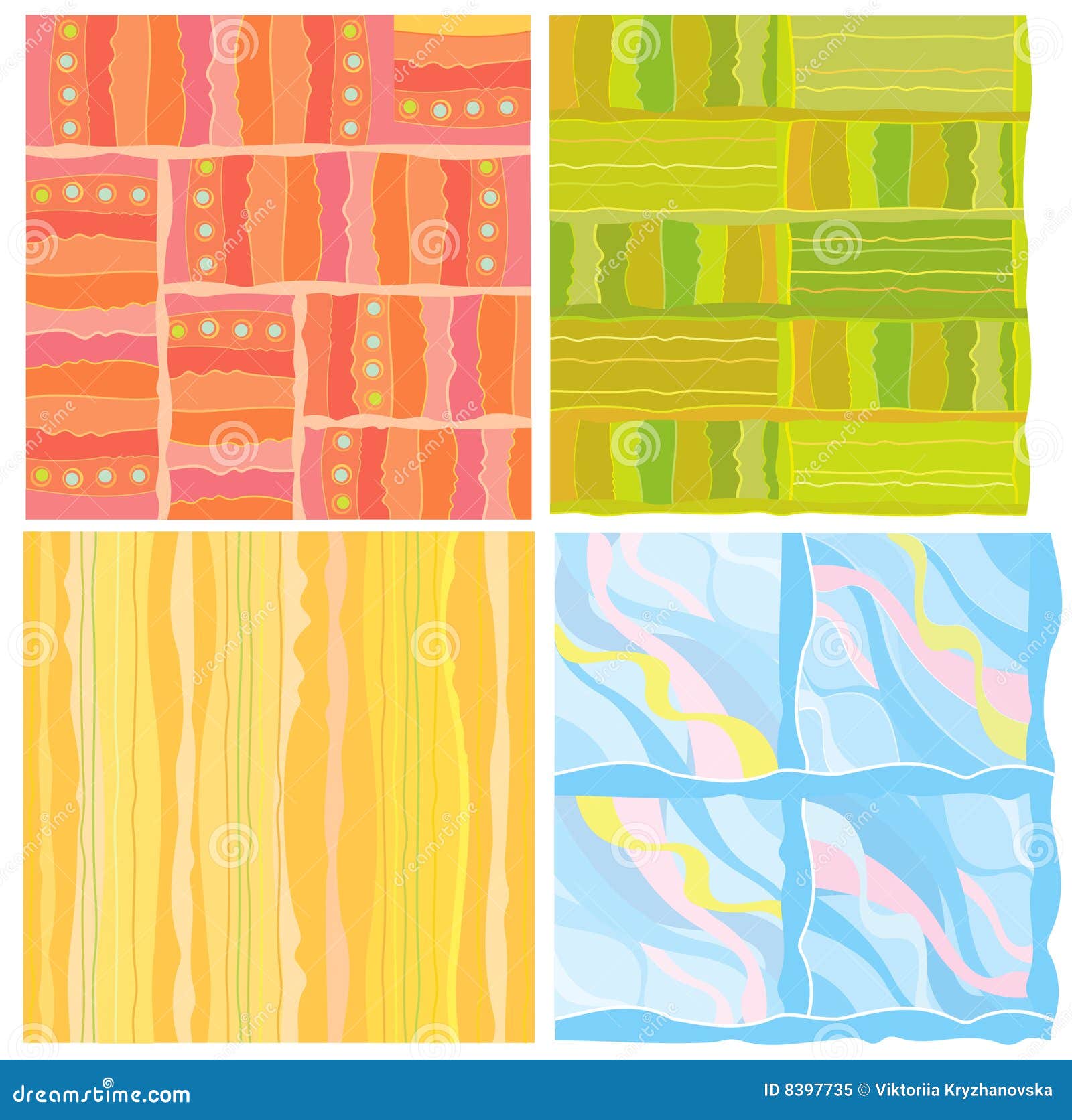 Four of Abstract Backgrounds. Stock Vector - Illustration of beauty ...