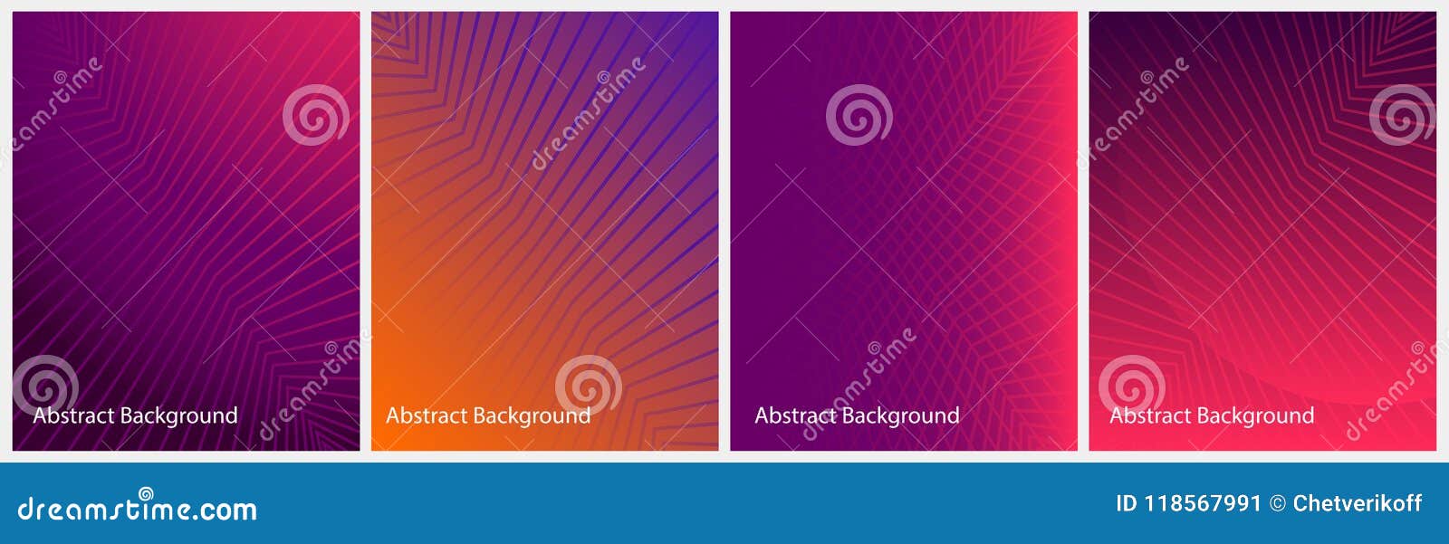 Four Abstract backgrounds stock vector. Illustration of line - 118567991