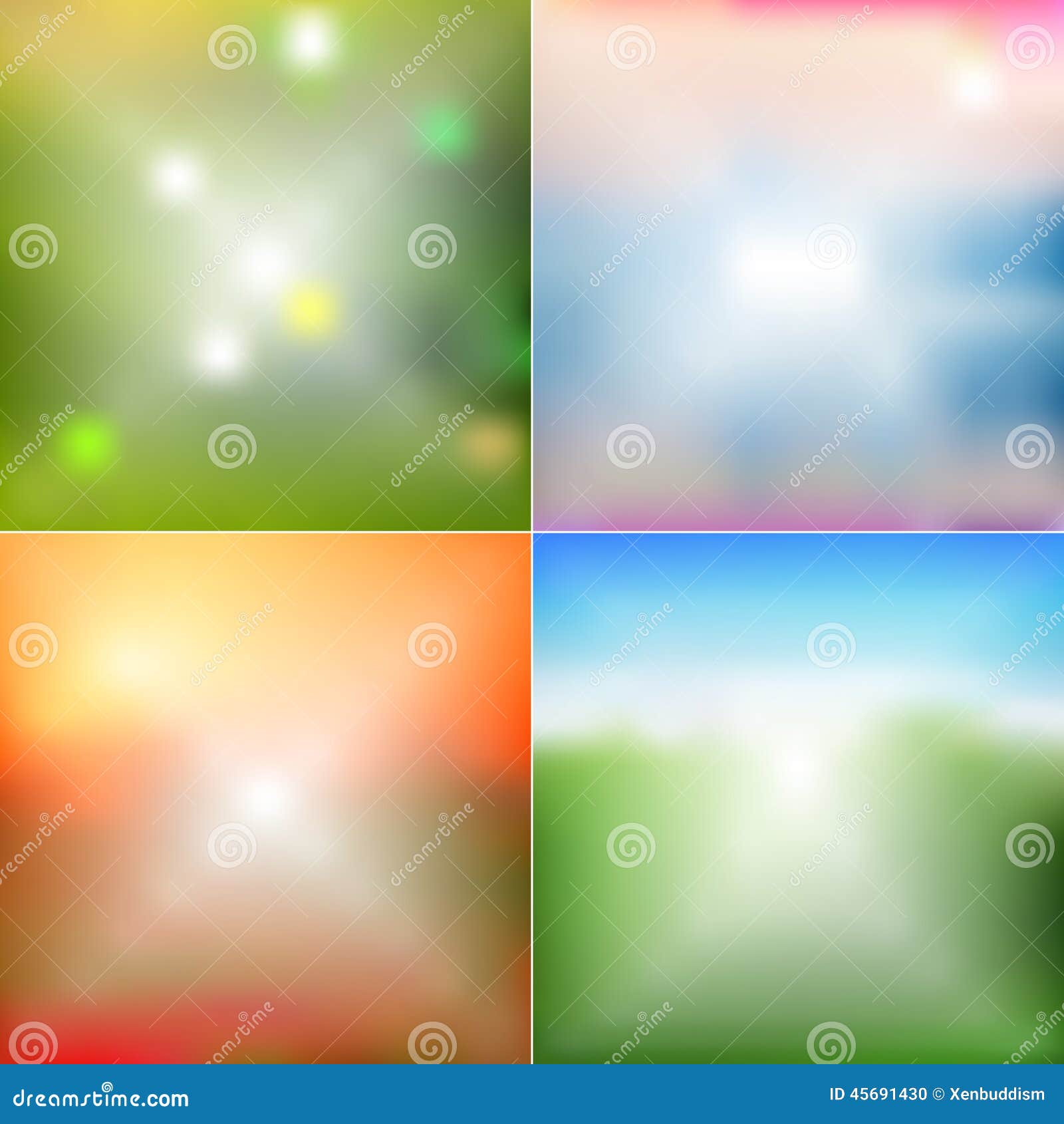 Four abstract backgrounds stock vector. Illustration of template - 45691430