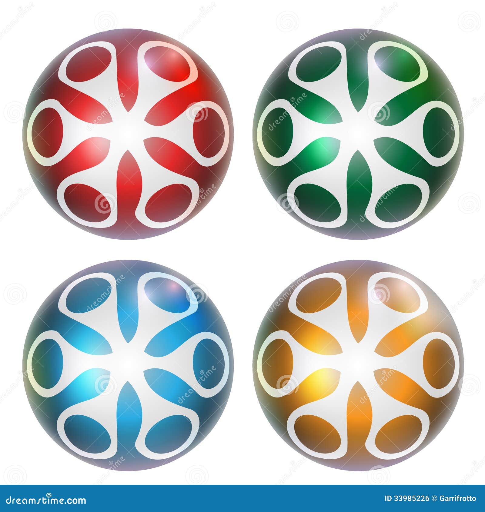 Four abstract ball stock vector. Illustration of icon - 33985226