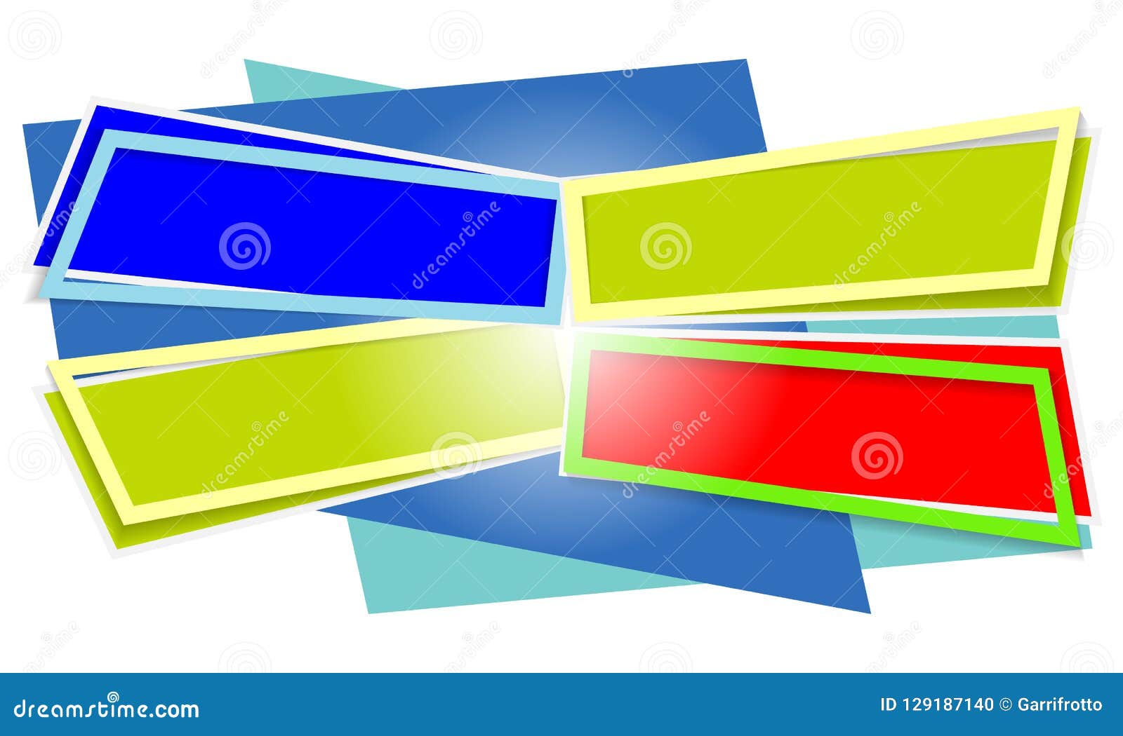 Four abstract text frames. stock vector. Illustration of frame - 129187140