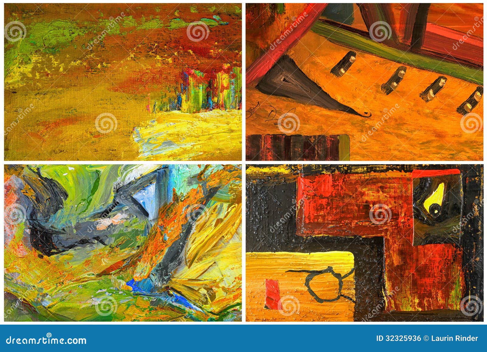 Four Abstracts stock photo. Image of abstract, canvas - 32325936