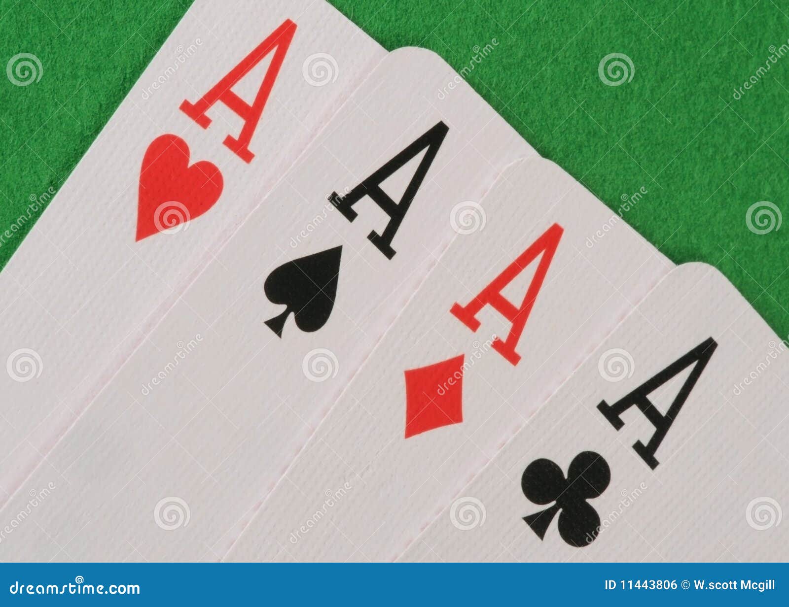 Four Aces stock photo. Image of play, heart, green, vegas - 11443806