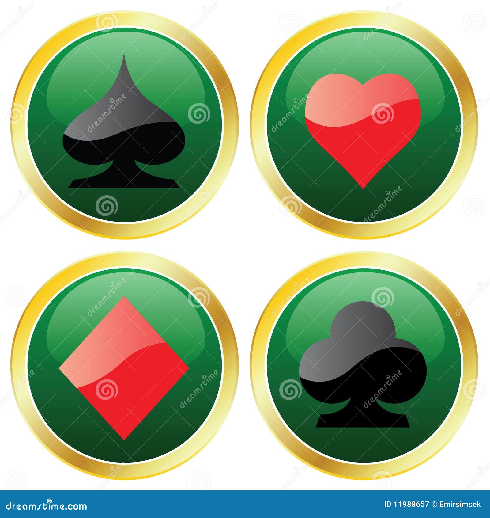 Four Aces stock vector. Illustration of gambling, deal - 11988657