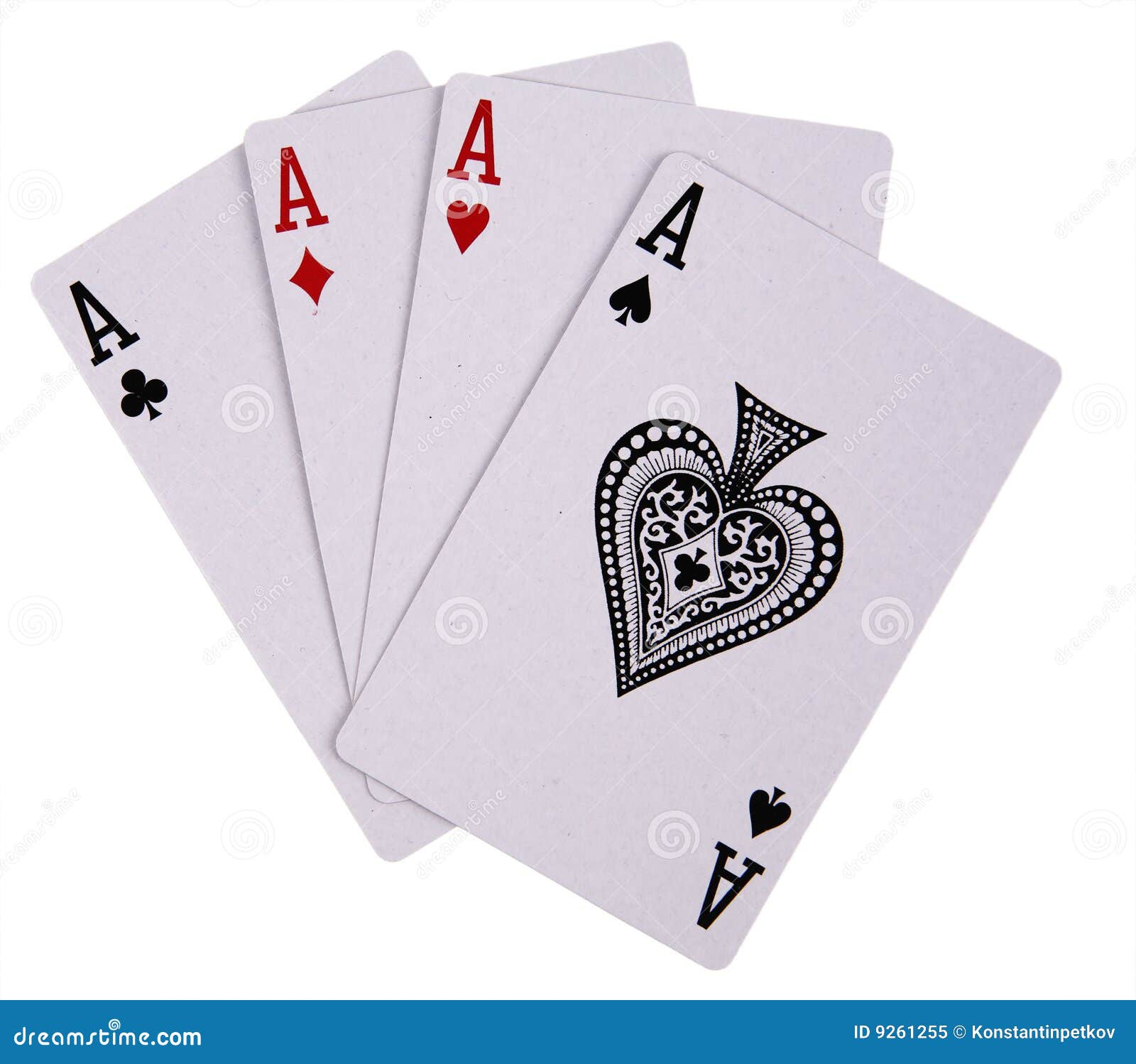 Four aces stock image. Image of hearts, playing, spade - 9261255