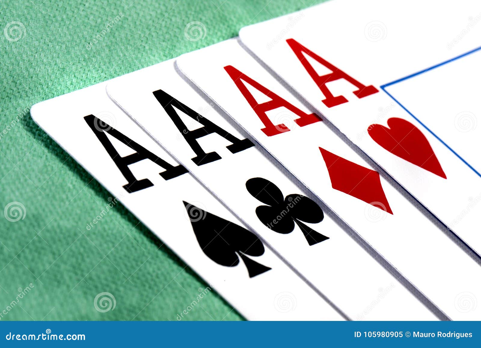 Four aces stock image. Image of game, background, card - 105980905
