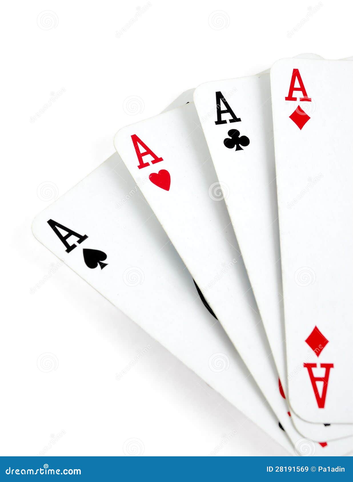 Four Aces Isolated on White Stock Image - Image of leisure, clubs: 28191569