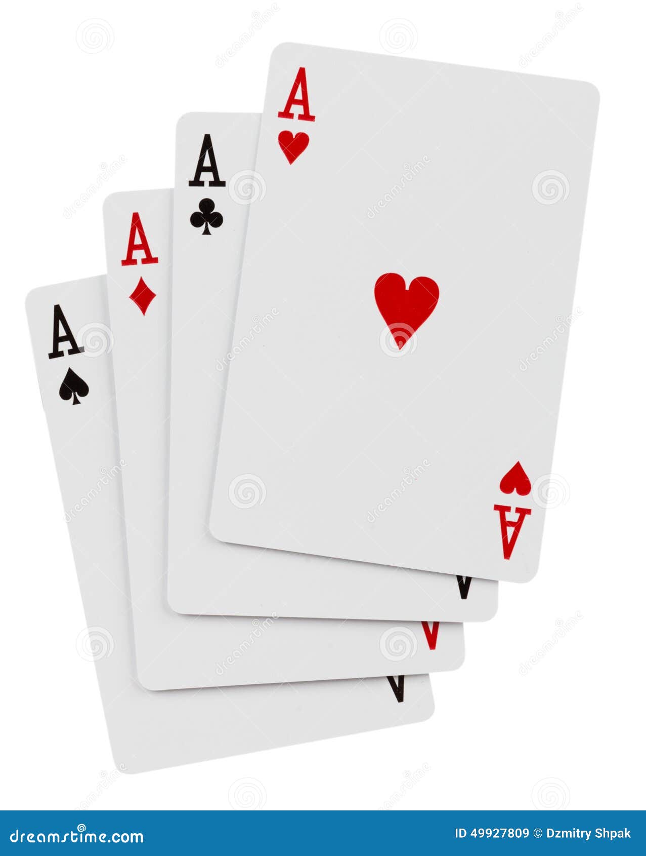 Four Aces Isolated on White Background Stock Image - Image of retro ...