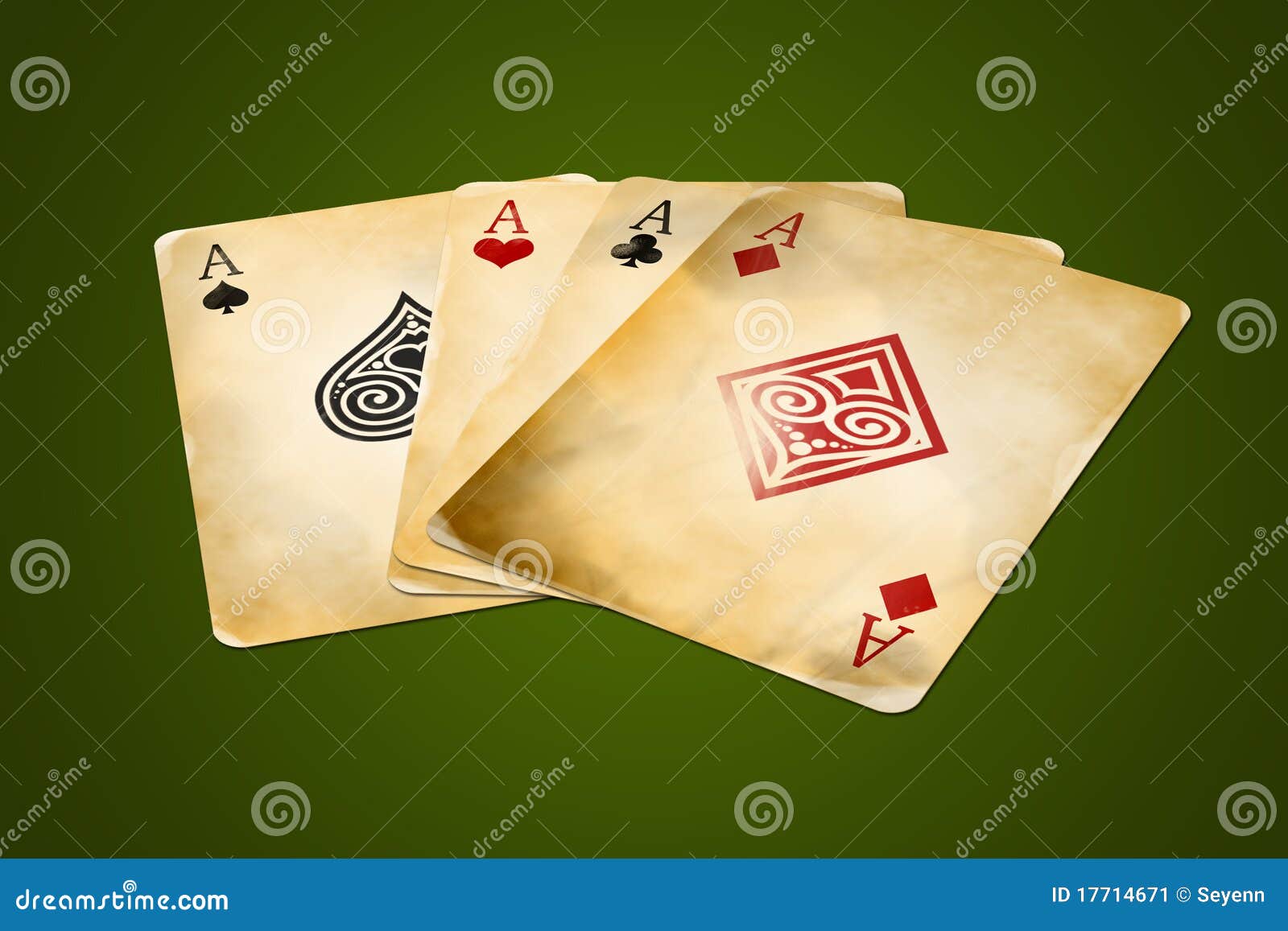 Antique Four Aces Stock Illustrations – 12 Antique Four Aces Stock ...