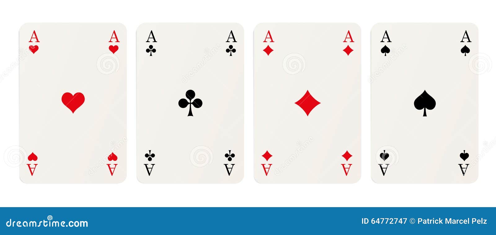 Four aces stock vector. Illustration of holdem, blackjack - 64772747