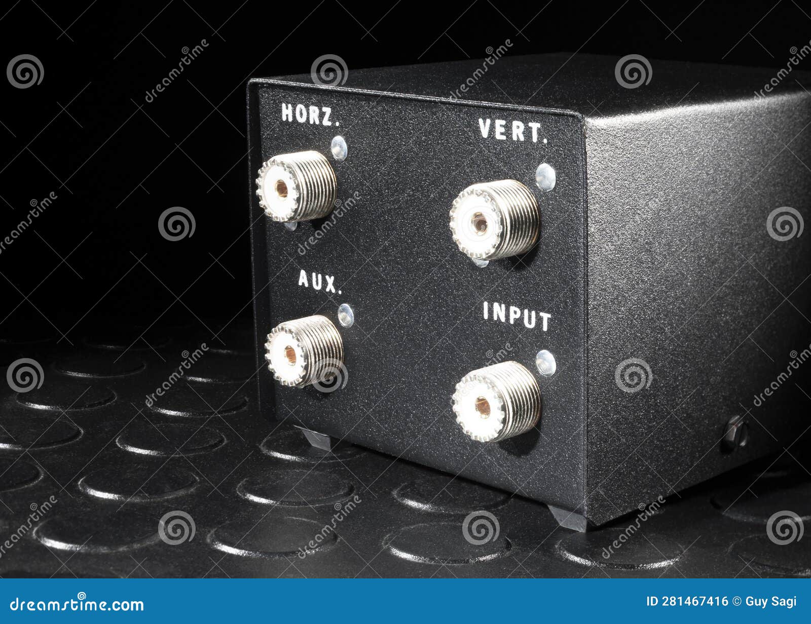Four so-239 Antenna Connections on an Antenna Selector Stock Photo ...