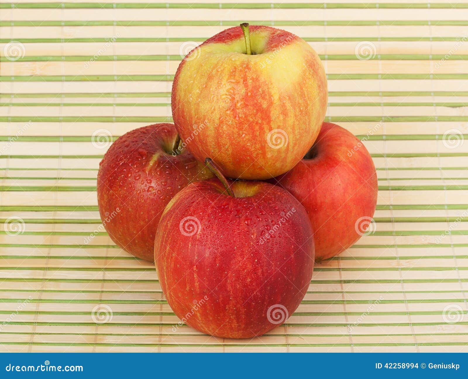Four apples stock photo. Image of perfect, food, nature - 42258994