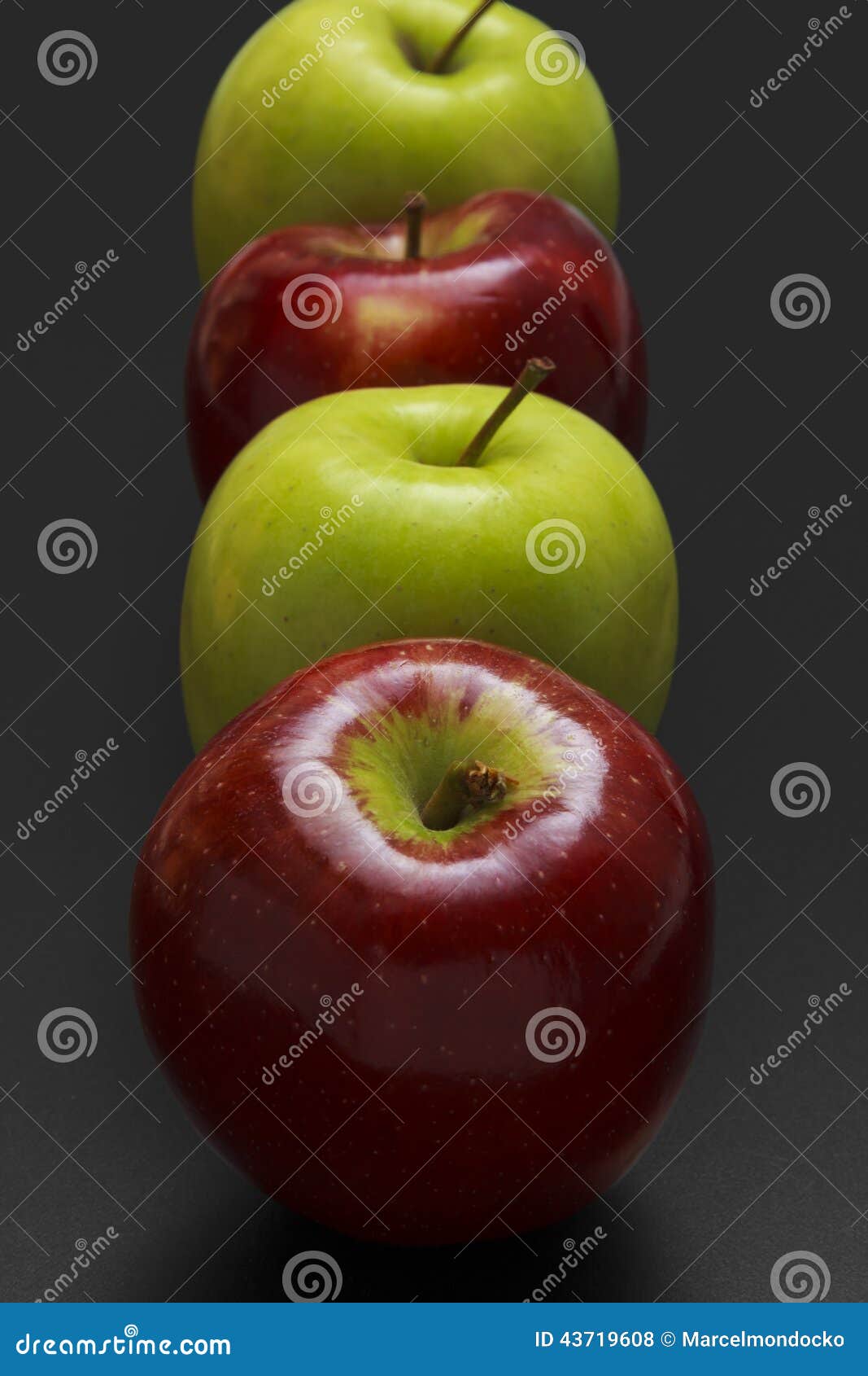 Four apples stock photo. Image of sweet, fresh, apples - 43719608