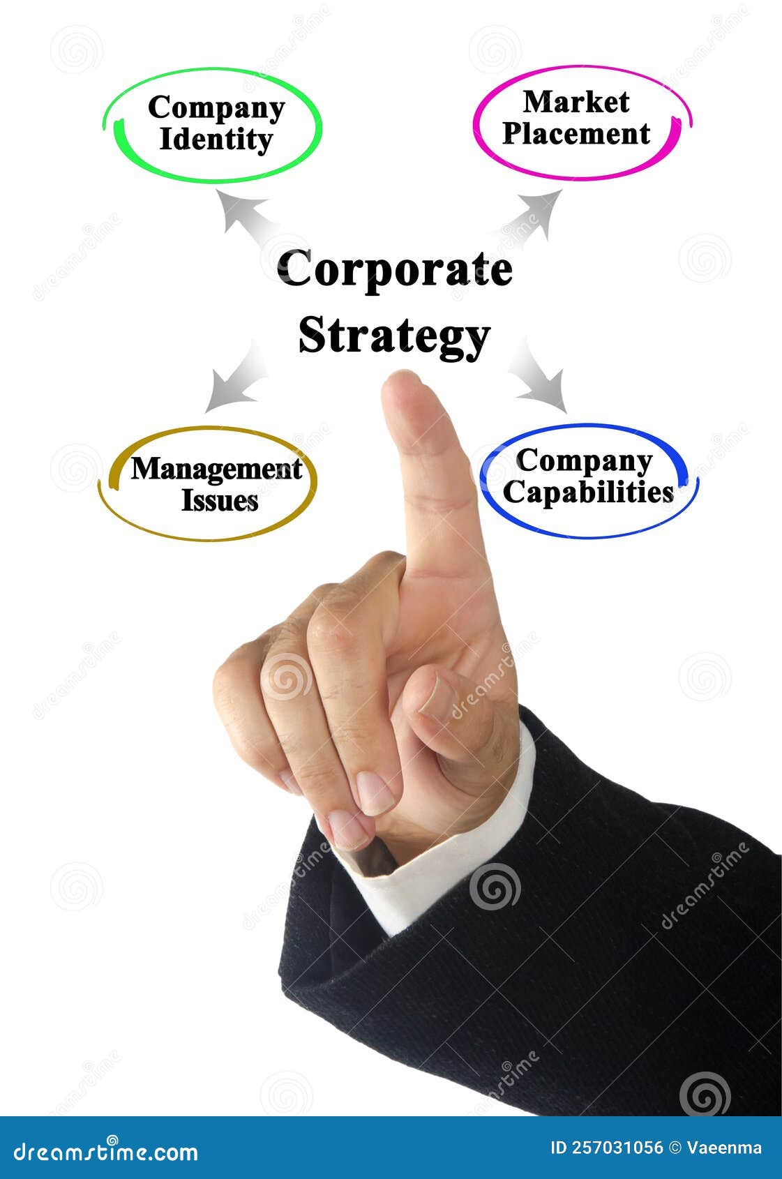 Areas of Application of Corporate Strategy Stock Photo - Image of ...