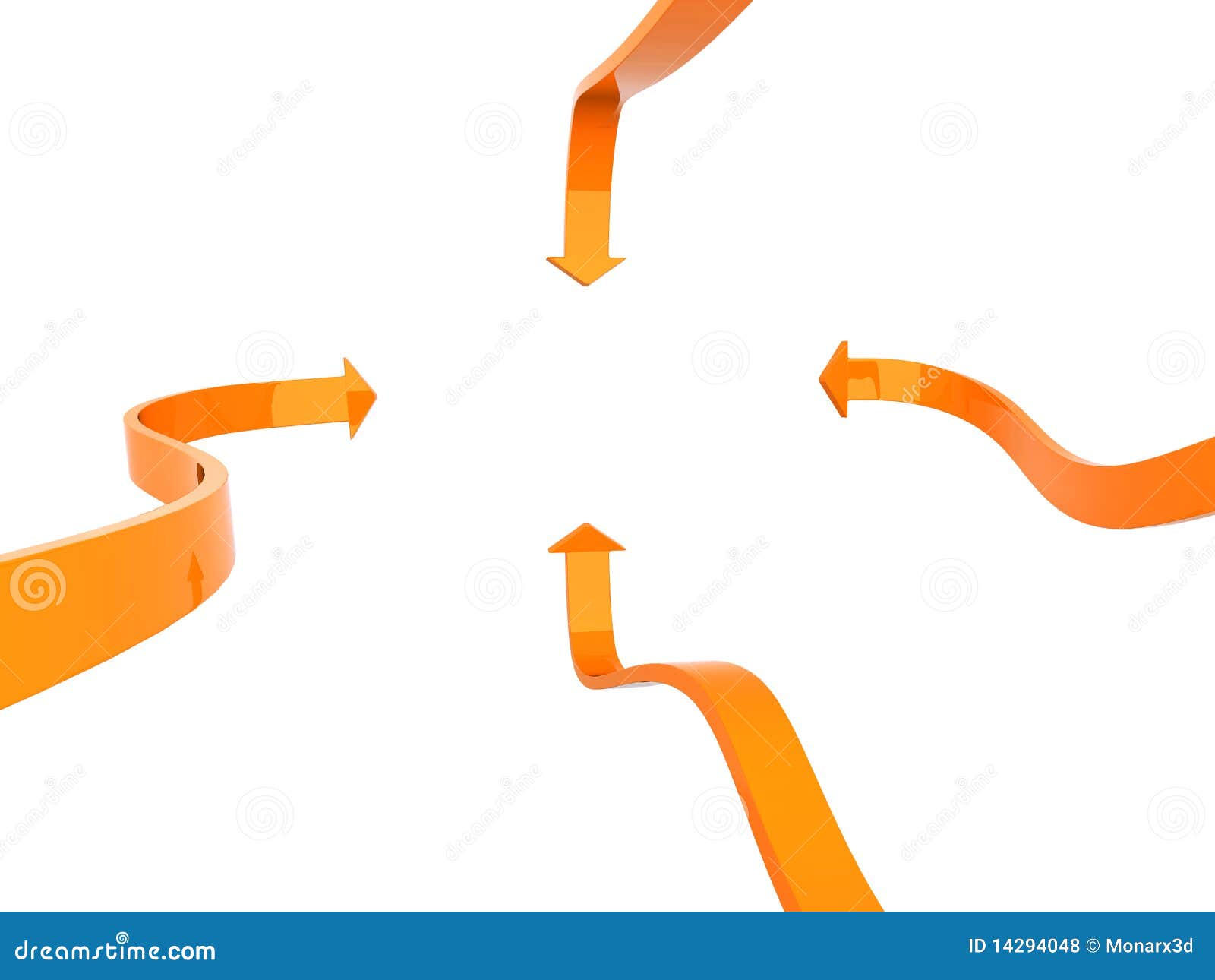 Four arrows stock illustration. Illustration of point - 14294048