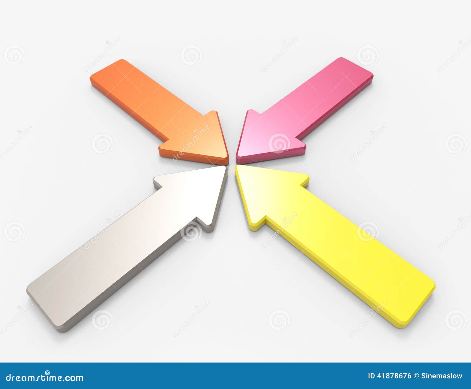 Four arrows stock illustration. Illustration of sharp - 41878676