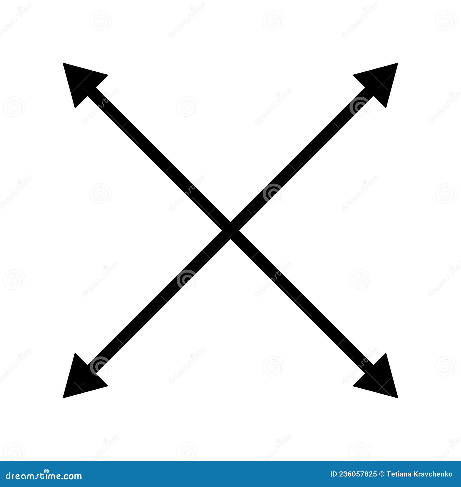 Four Arrows Icon. Thin Flat Design. Business Background. Navigation ...