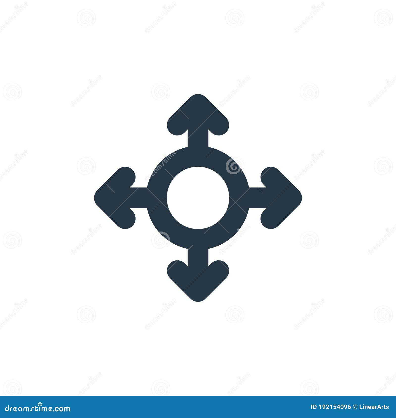 Four Arrows Icon Vector from Arrow Concept. Thin Line Illustration of ...