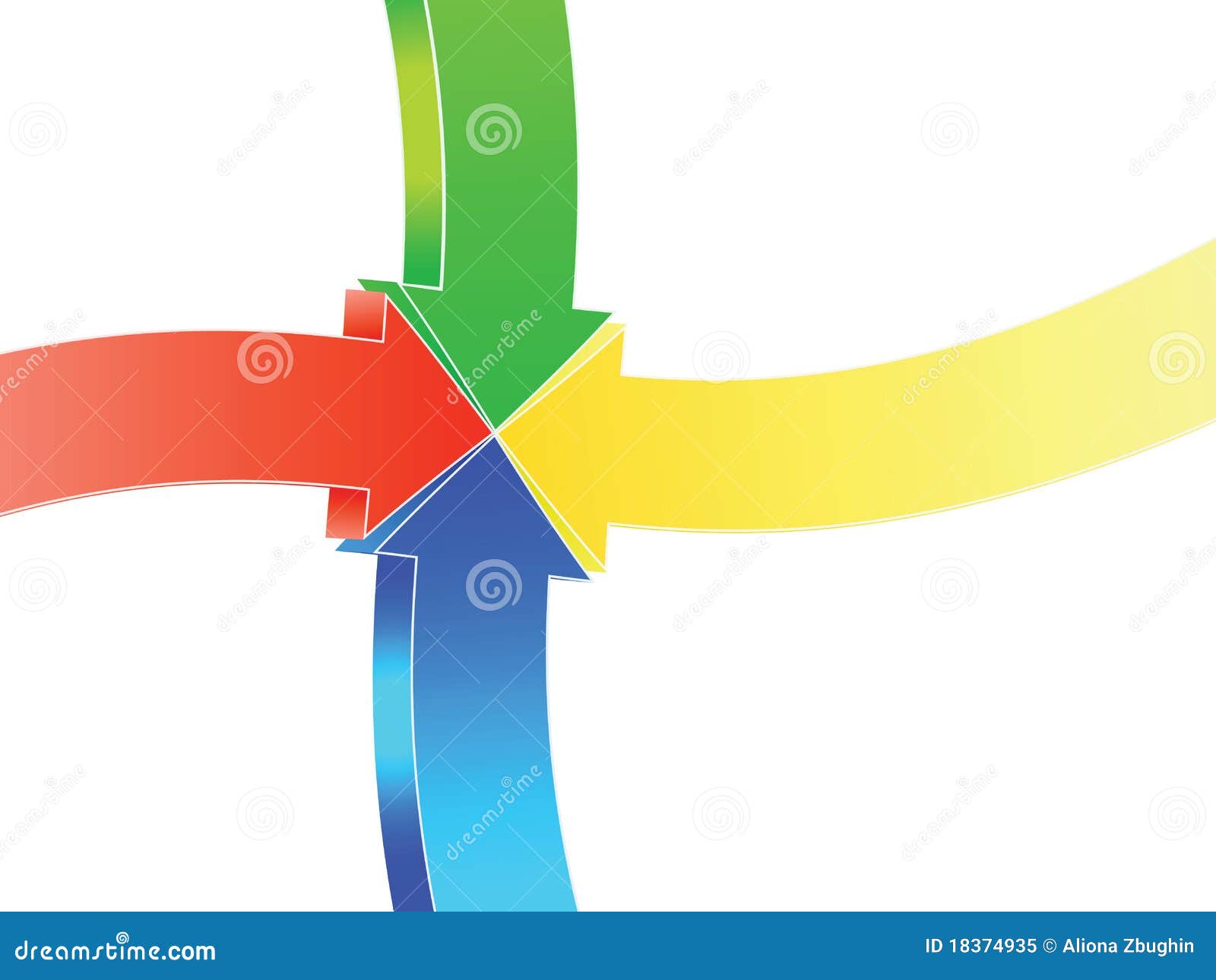 Four Arrows Pointing Royalty Free Stock Photo - Image: 18374935