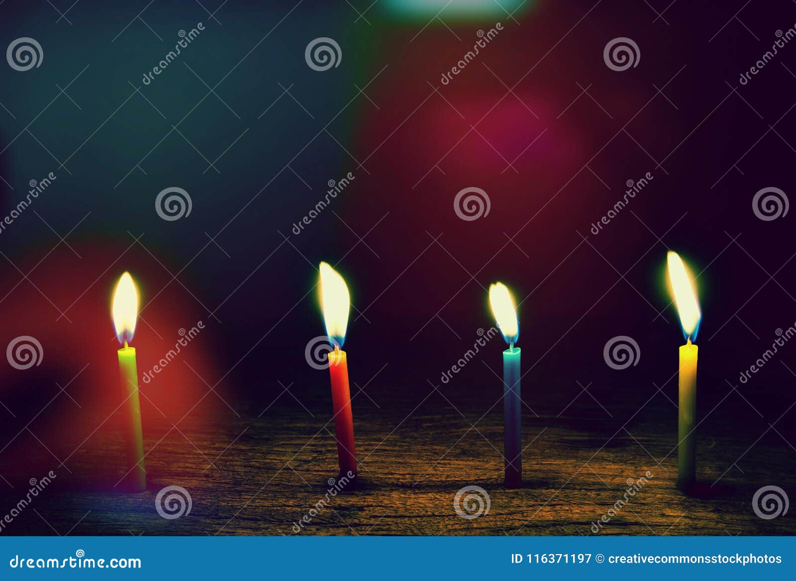 Four Assorted Candles Picture. Image: 116371197