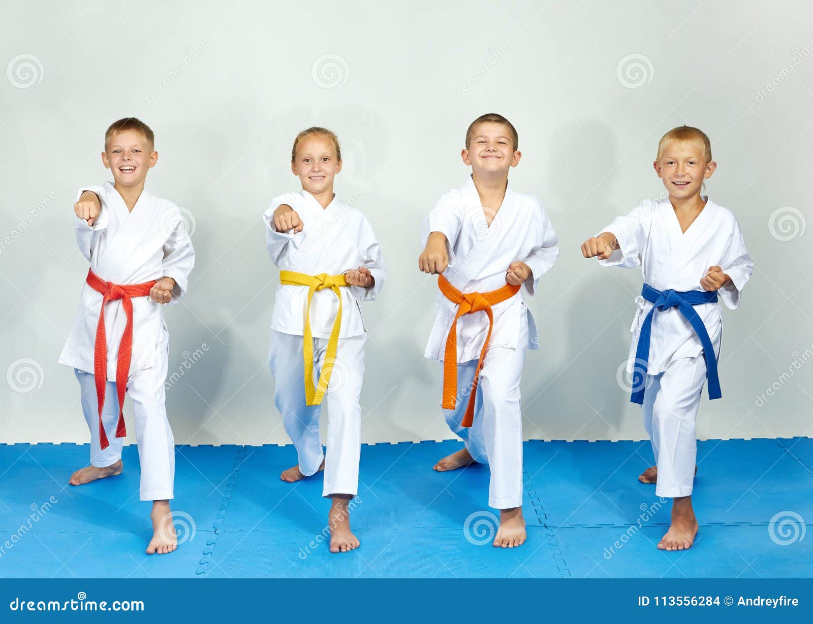 Four Athlete are Beating Punch Arm Stock Photo - Image of perseverance ...