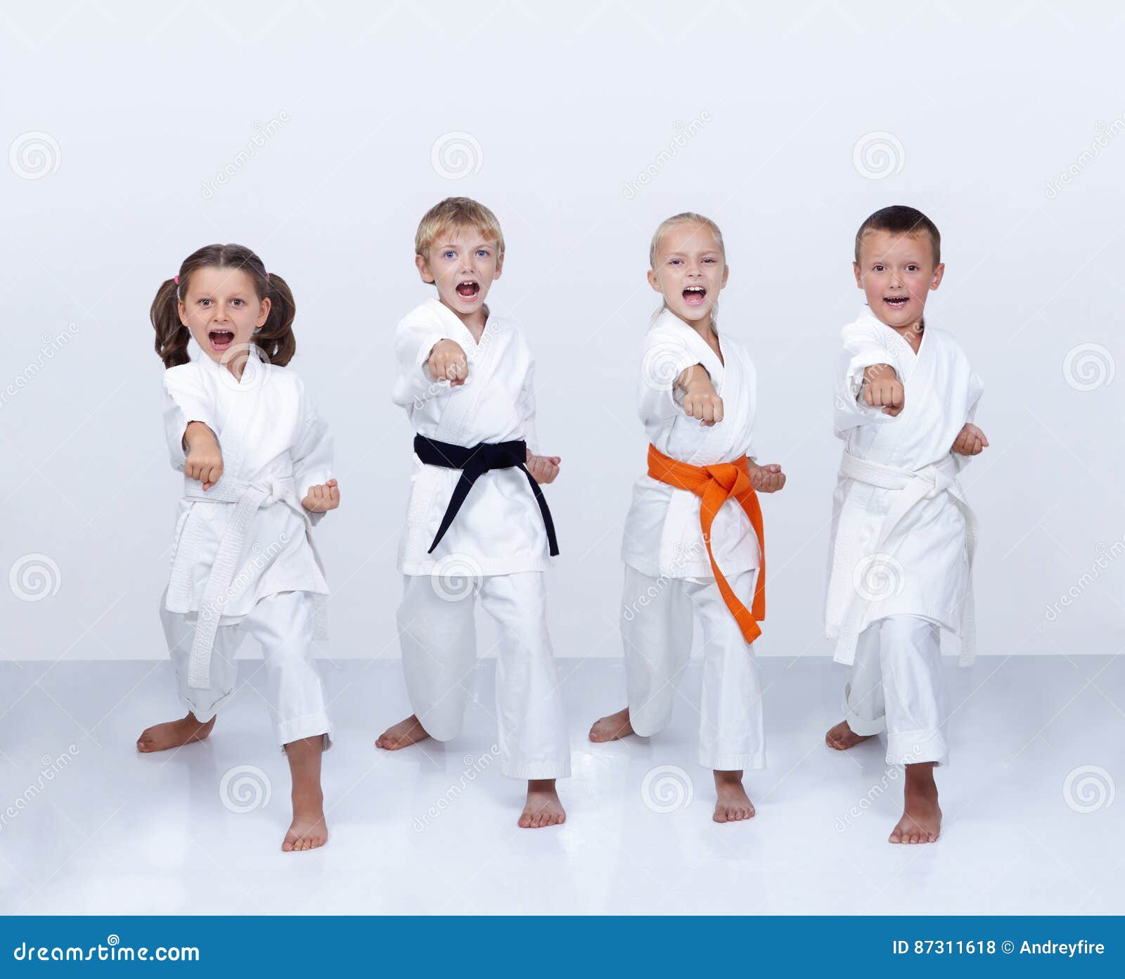 Four Athlete are Beating Punch Arm Stock Photo - Image of practice ...