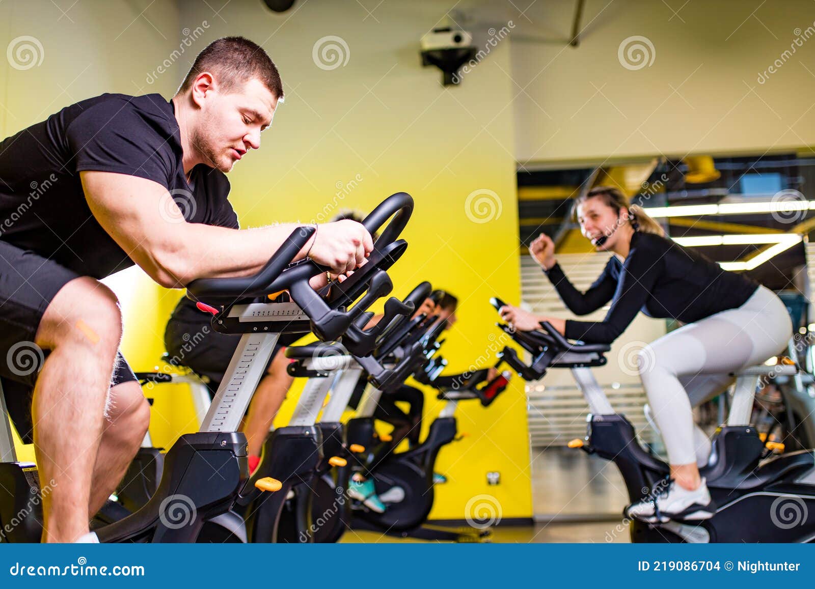 Four Authentic Positive People with Group Program Instructor Age ...