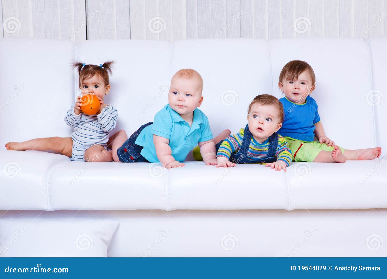 Four baby friends stock image. Image of babies, caucasian - 19544029