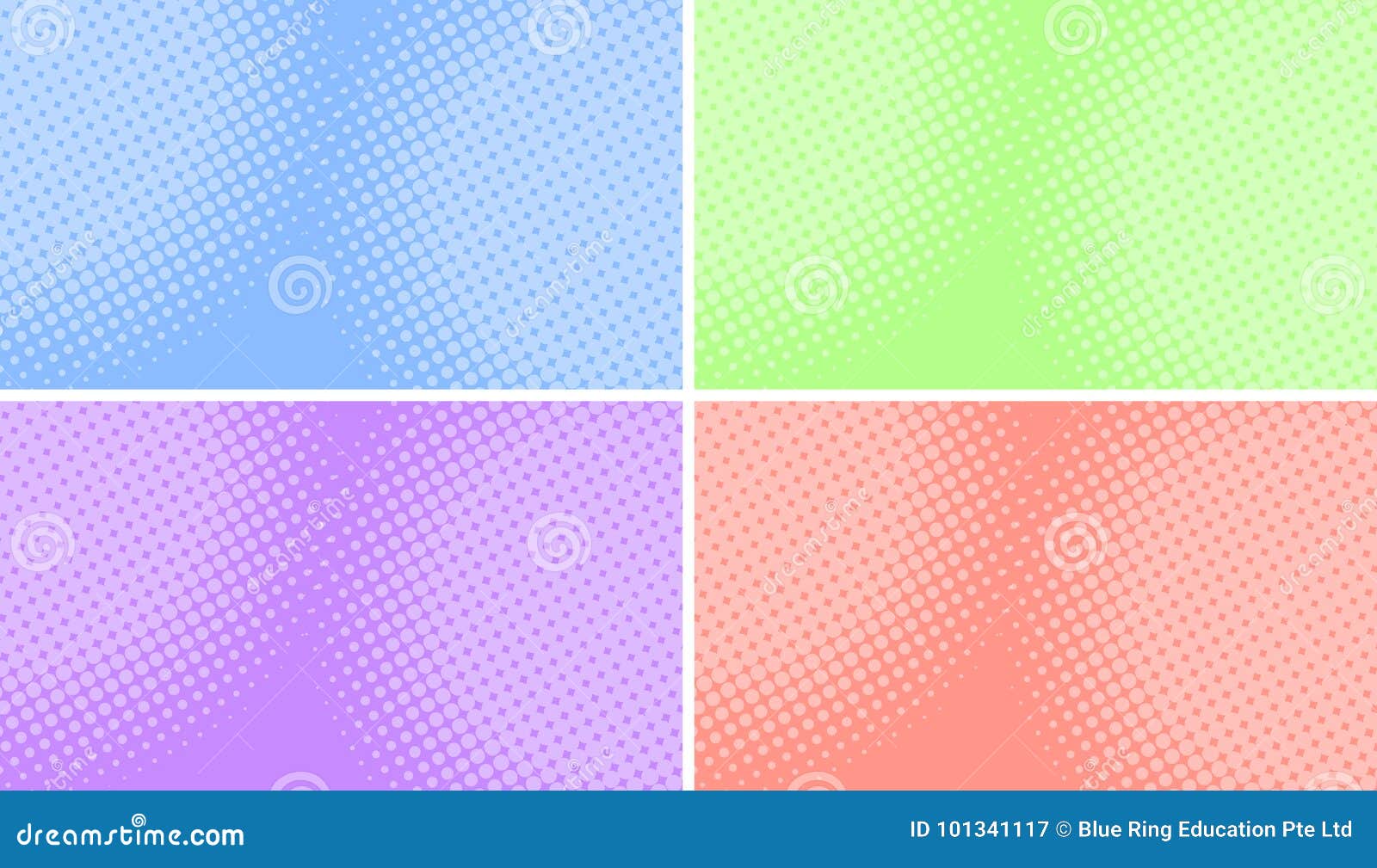 Four Background Texture in Different Colors Stock Vector - Illustration ...