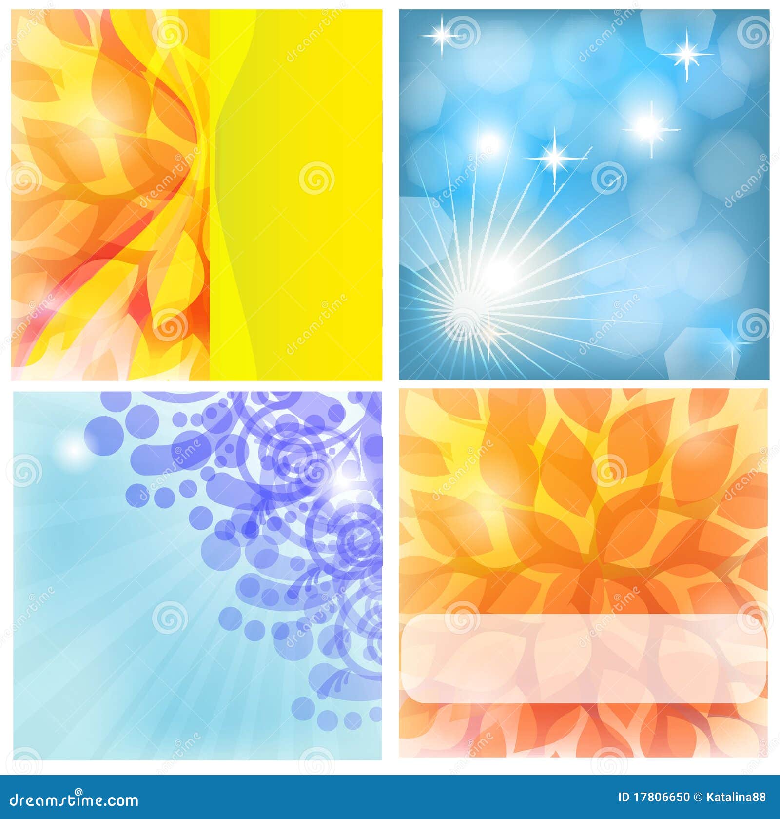 Four backgrounds stock vector. Illustration of curve - 17806650