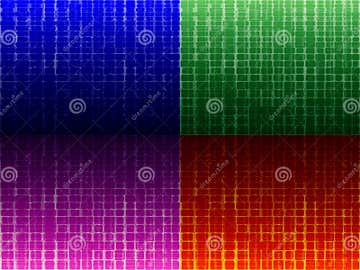 Four Backgrounds with Squares Stock Vector - Illustration of color ...