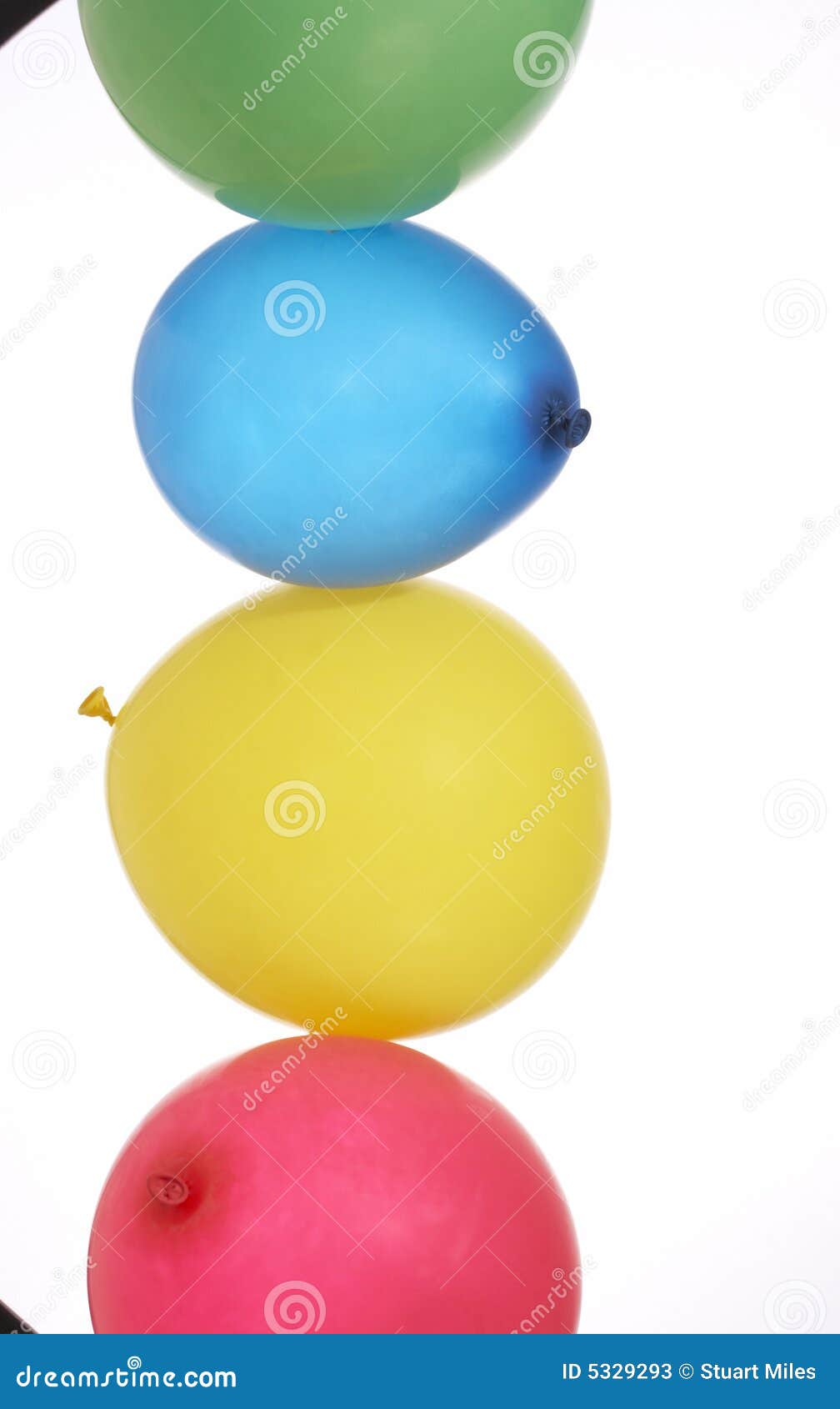 Four balloons stock image. Image of balloon, colored, white - 5329293