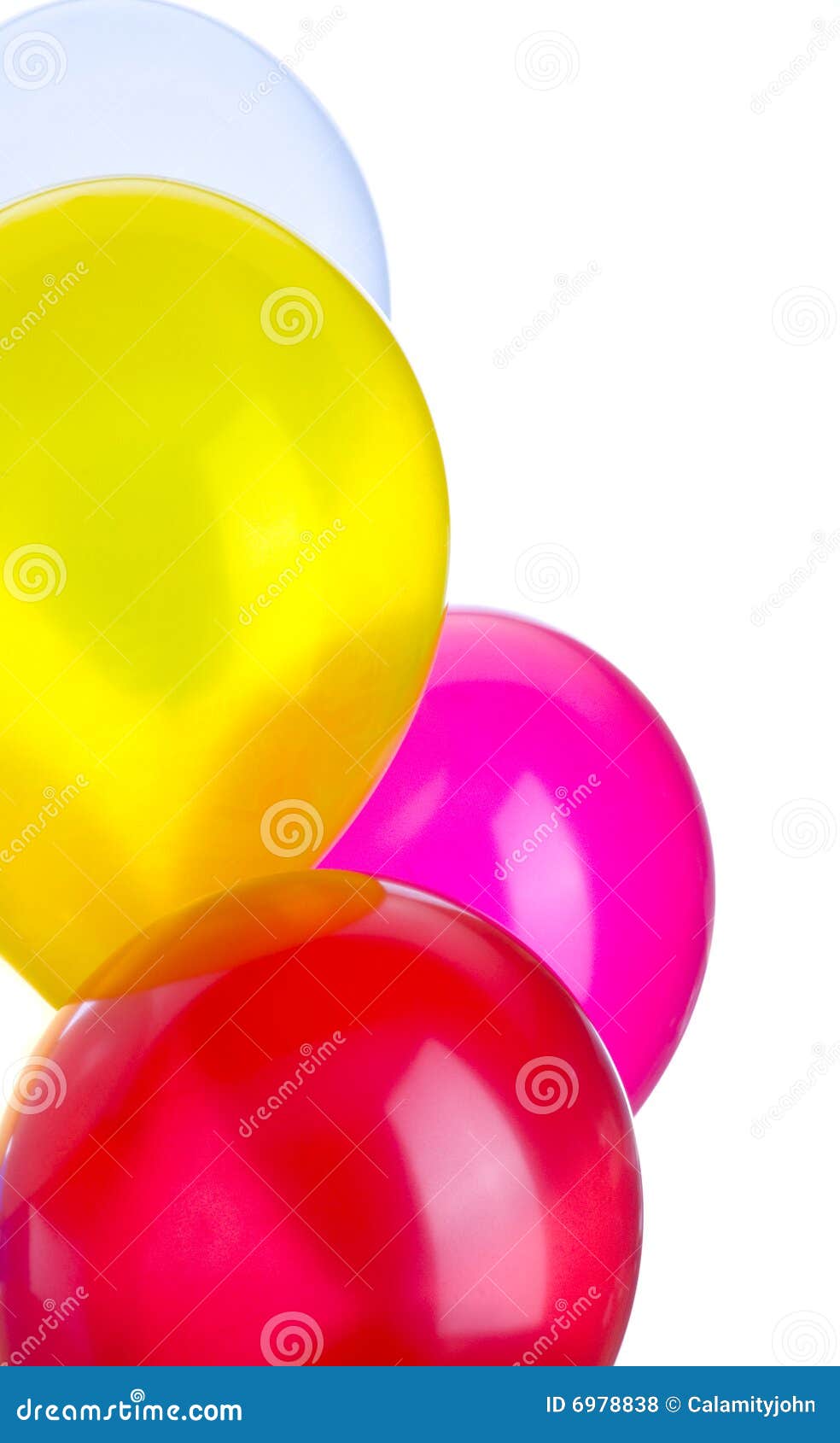 Four Balloons Isolated On Black Background, Vertical Royalty-Free Stock ...