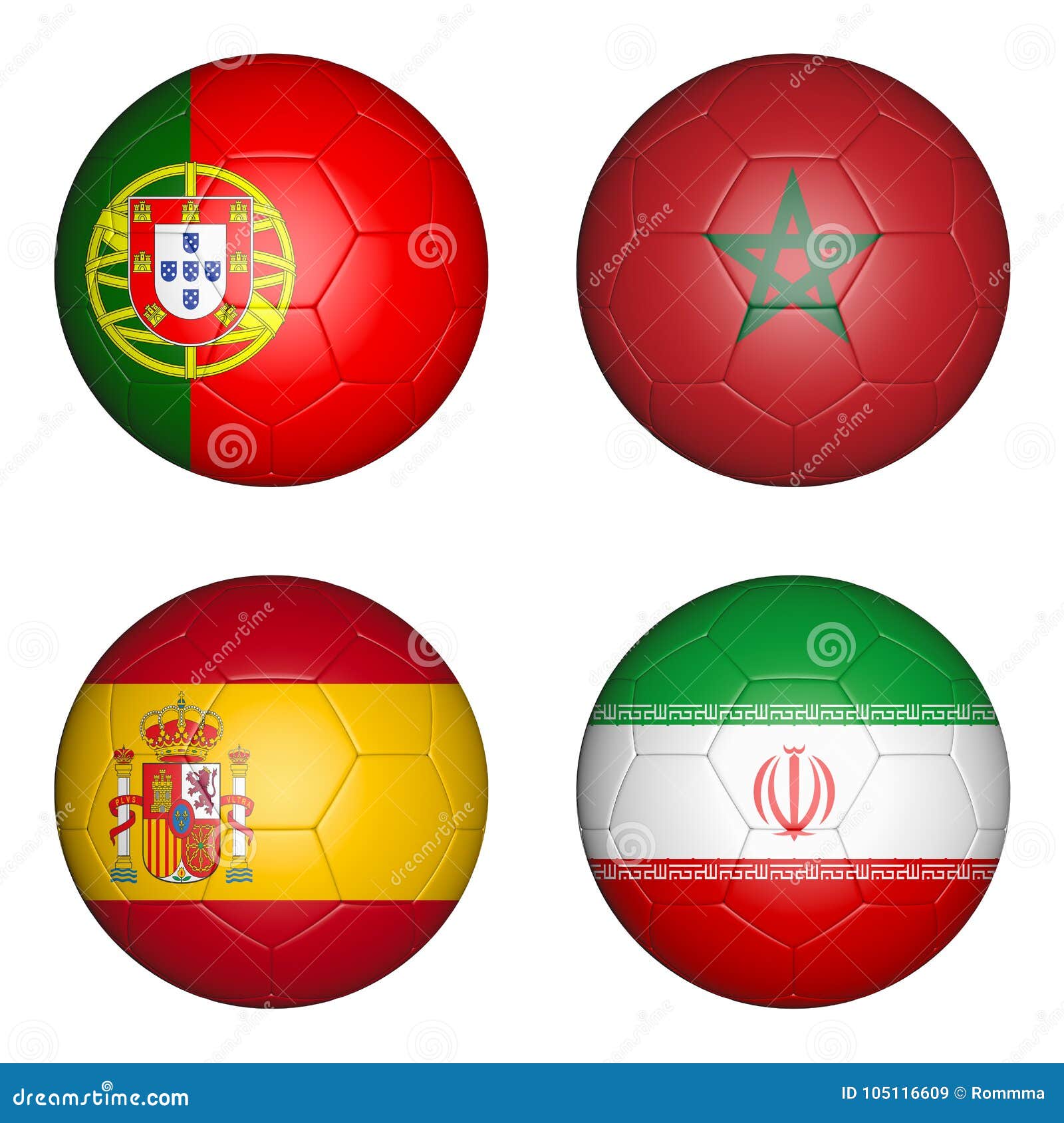 Balls with flags stock illustration. Illustration of morocco - 105116609